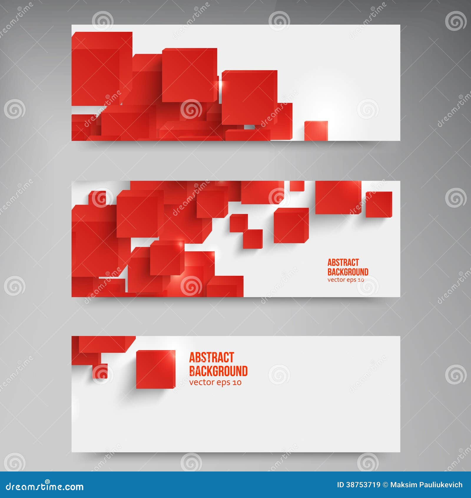 Vector Square. Abstract Background Card Red. Stock Vector ...