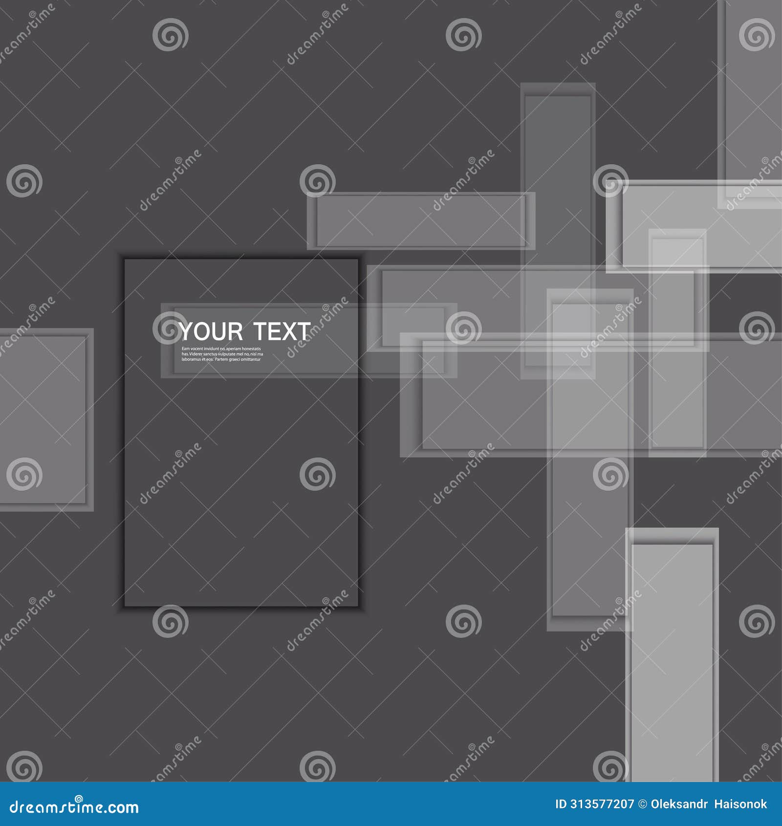 Vector Square Background. Grey Abstract Geometry Design Stock ...