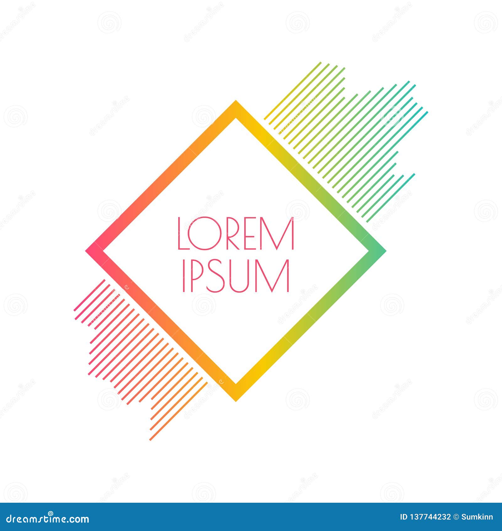 Vector square banner. stock vector. Illustration of color - 137744232