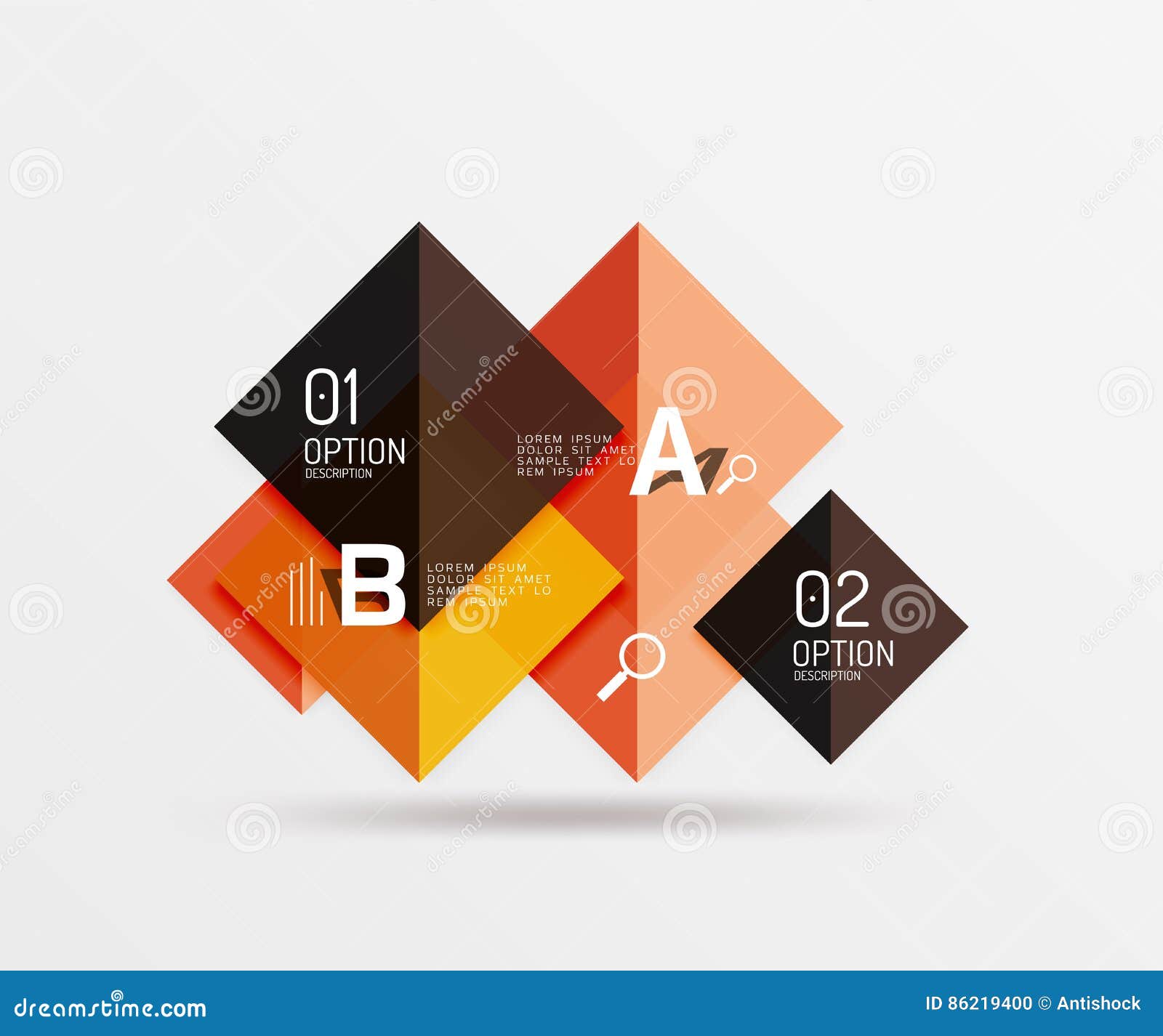 Vector square banner stock illustration. Illustration of blue - 86219400