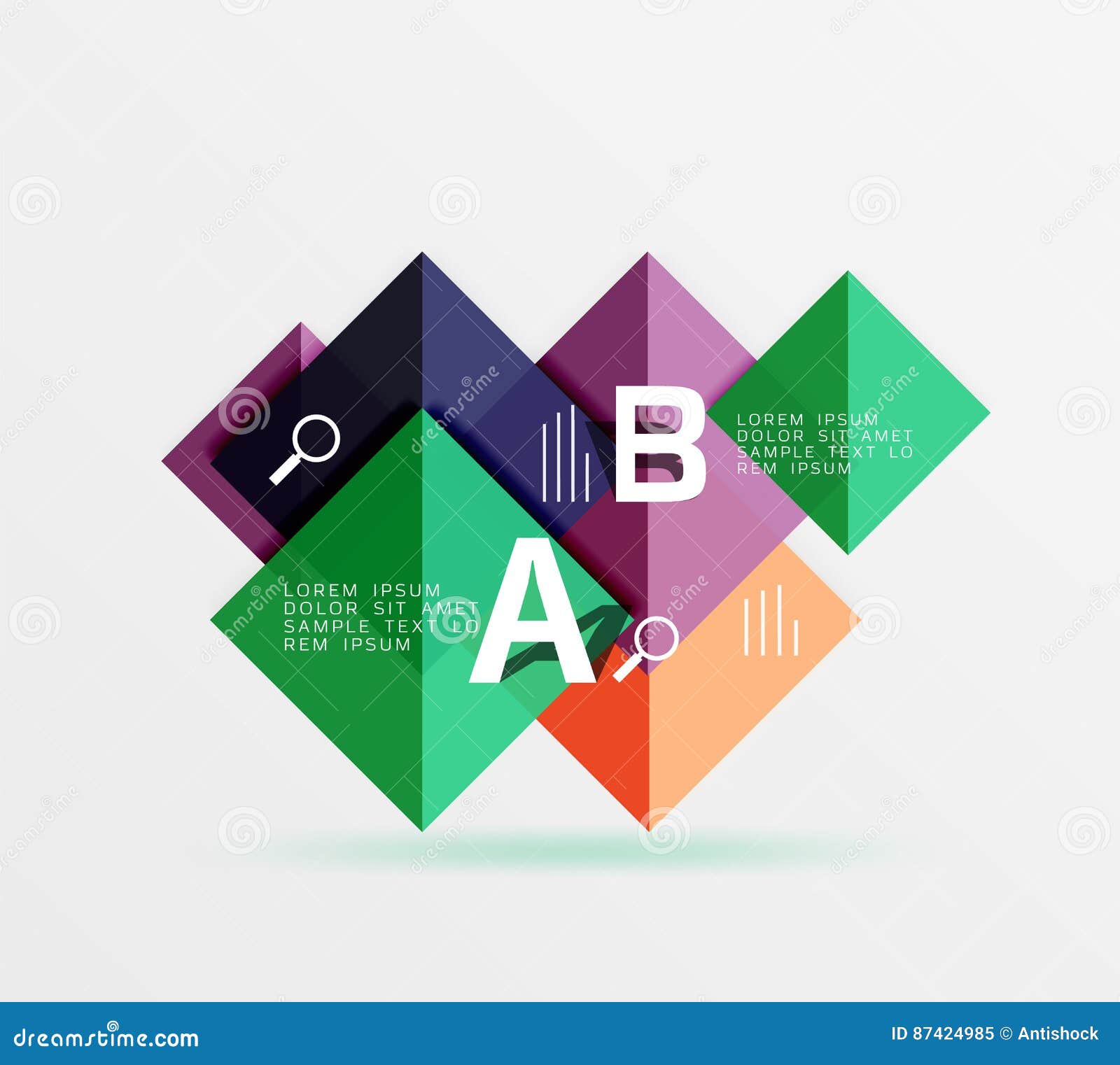 Vector square banner stock illustration. Illustration of banner - 87424985