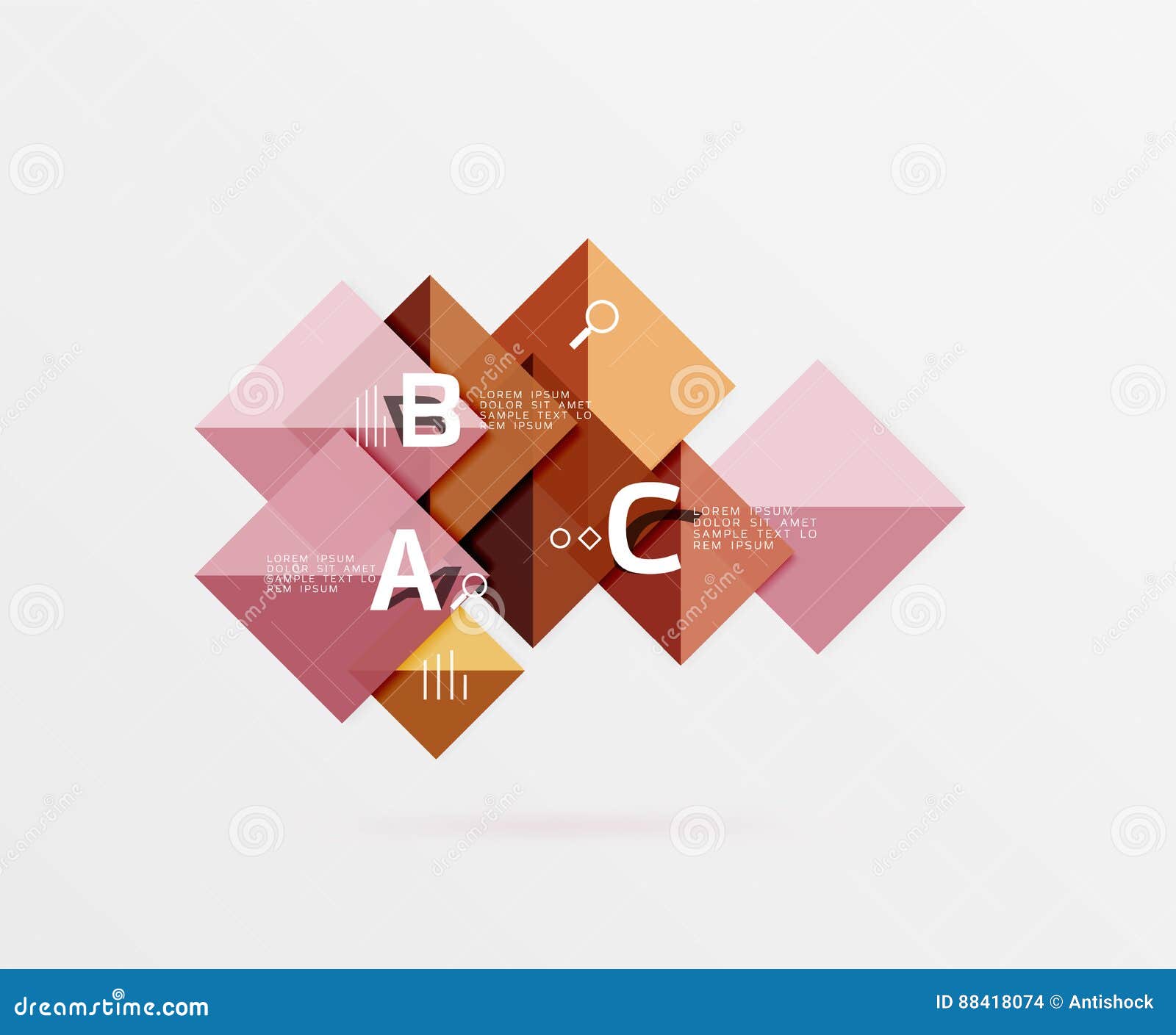 Vector square banner stock illustration. Illustration of element - 88418074