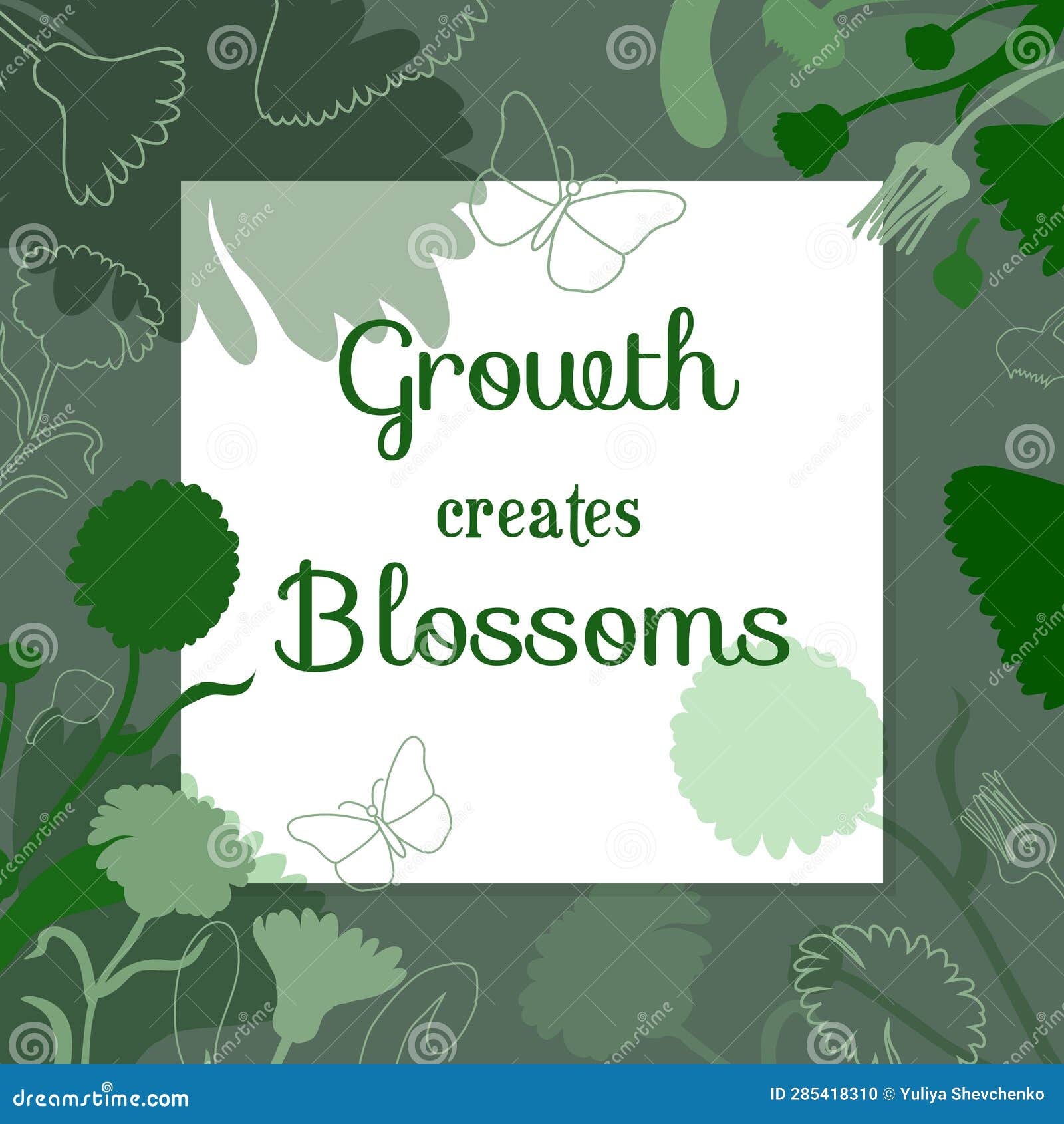 Vector Square Card with a White Paper Sheet Stock Illustration ...