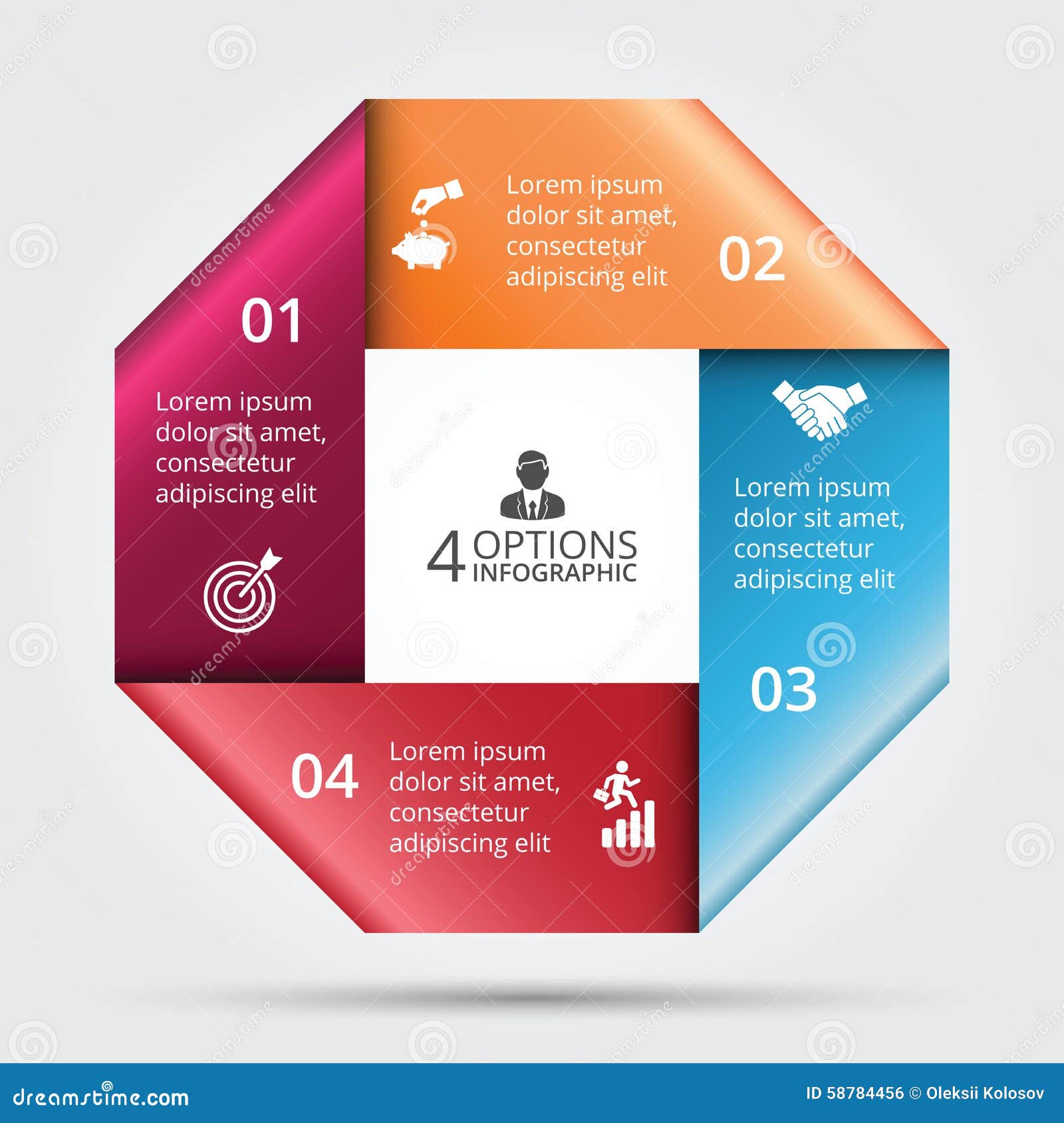 Vector Square Element for Infographic. Stock Vector - Illustration of ...