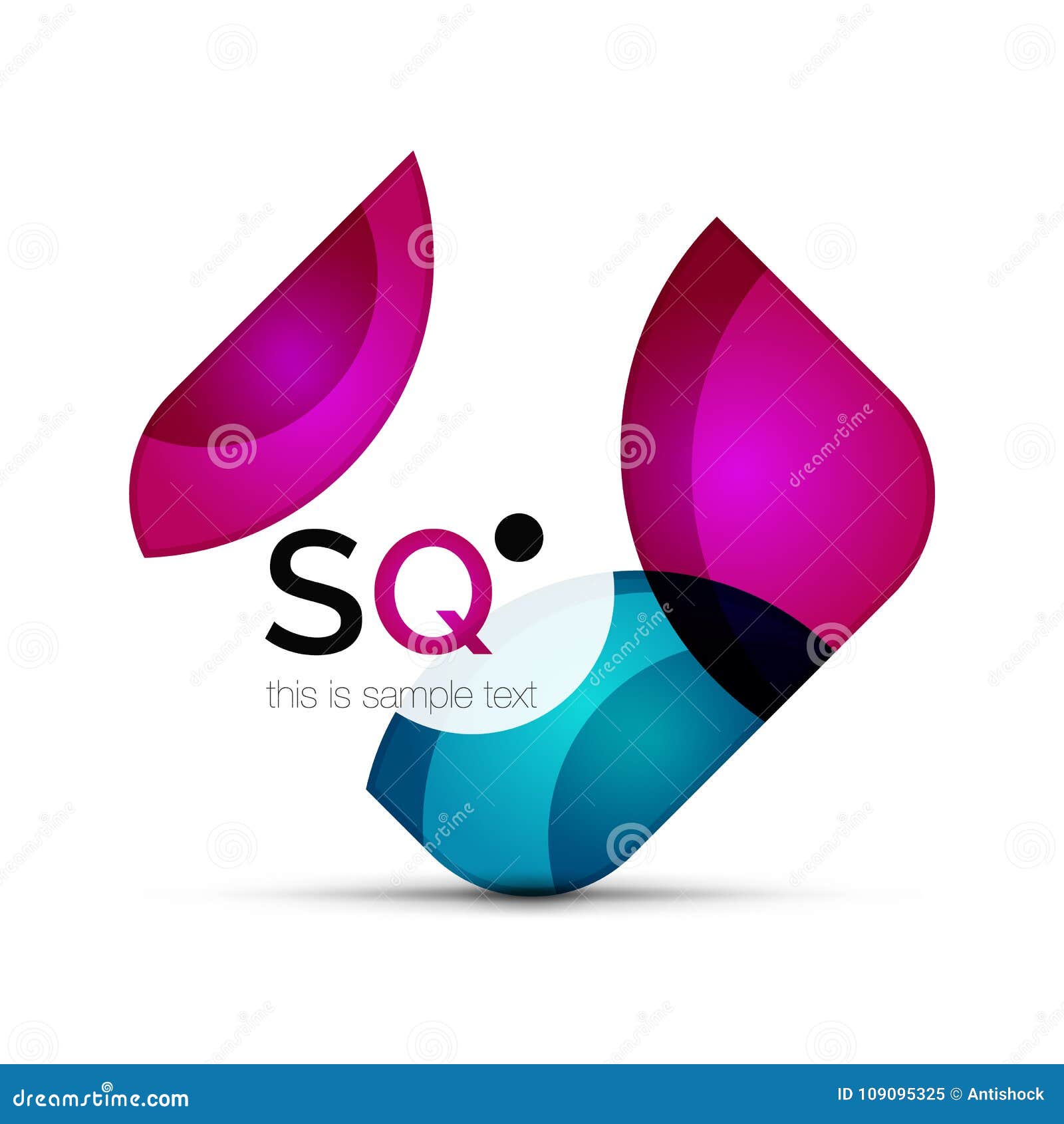 Vector Square Geometric Abstract Business Emblem Stock Vector ...