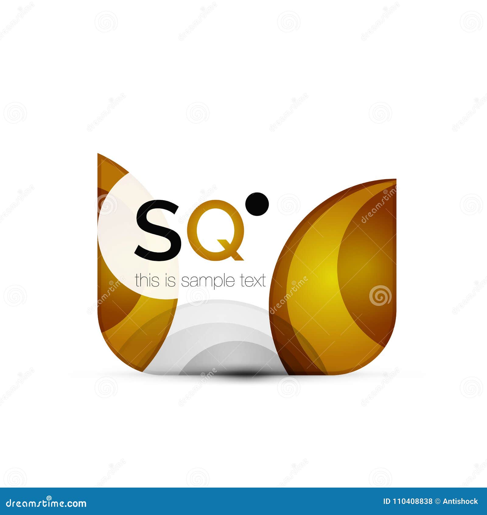 Vector Square Geometric Abstract Business Emblem Stock Vector ...