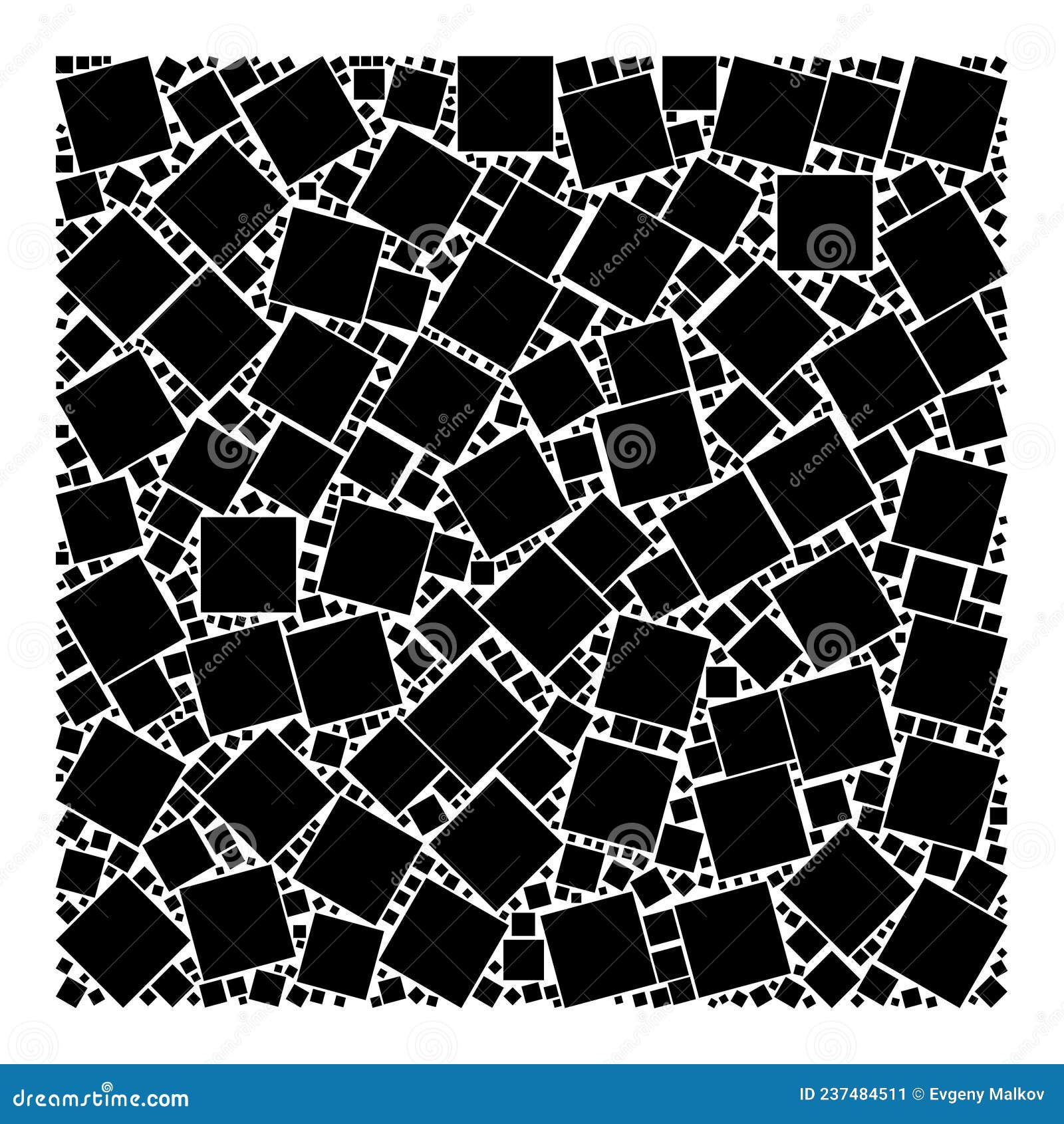 Square Recursive Icon Composition of Self Icons Stock Vector ...