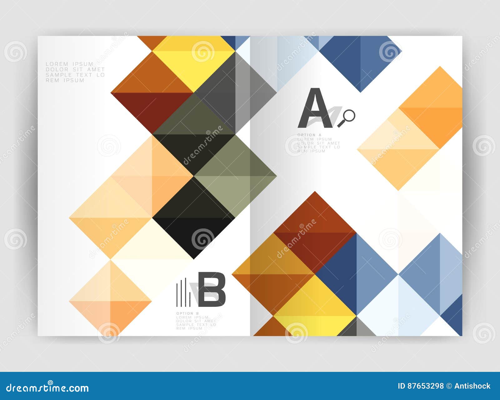 Vector Square Minimalistic Abstract Background, Print Template Business ...