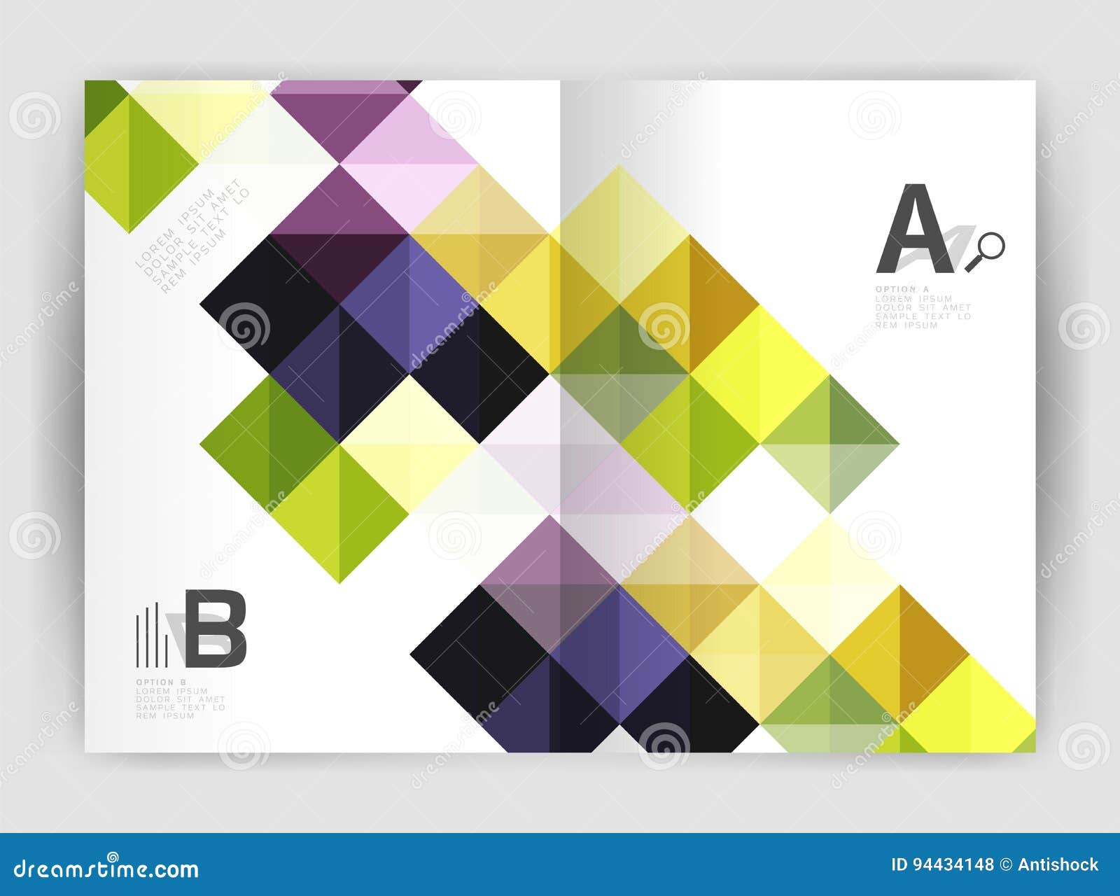 Vector Square Minimalistic Abstract Background, Print Template Business ...