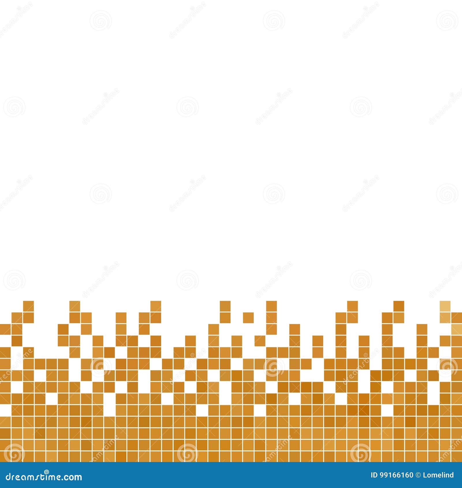 Vector Square Pixel Mosaic Background Stock Illustration - Illustration ...