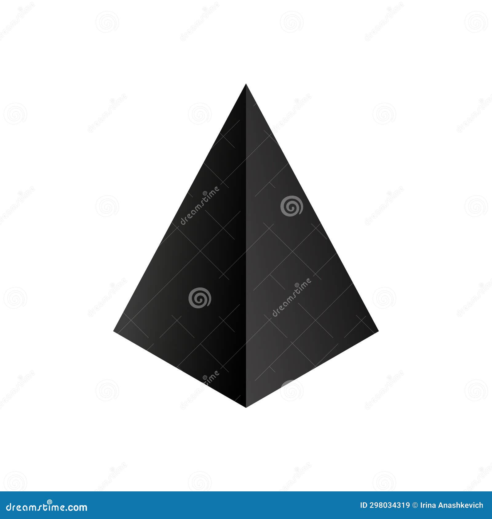 Vector Square Pyramid with Gradients and Shadow for Game, Icon, Package ...