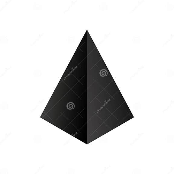 Vector Square Pyramid with Gradients and Shadow for Game, Icon, Package ...