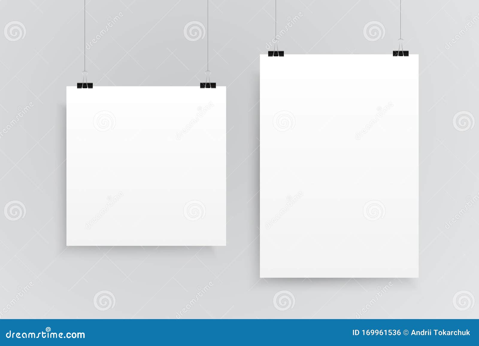 Vector Square and Rectangle Format Paper Sheet Stock Vector ...