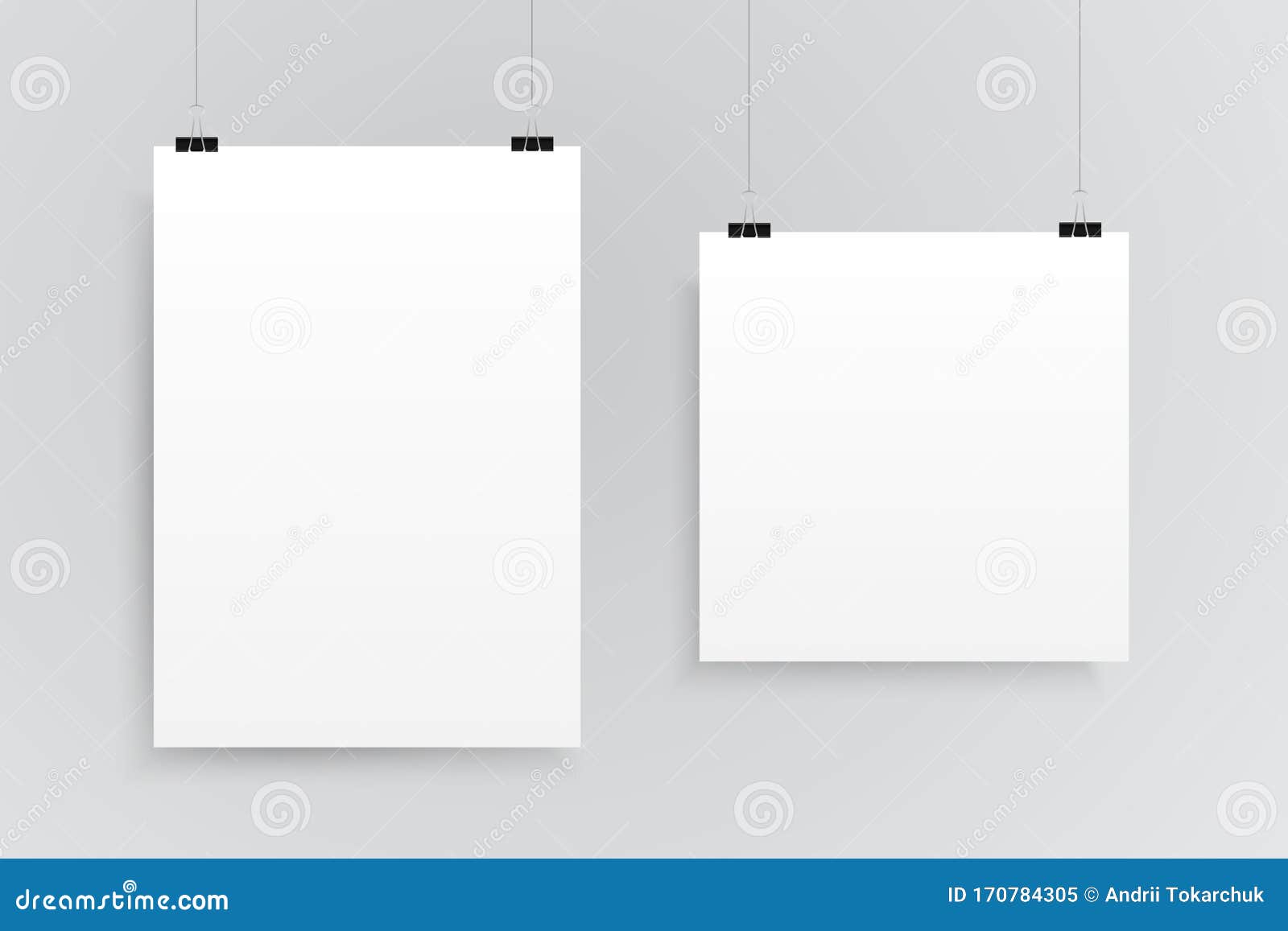Vector Square and Rectangle Format Paper Sheet Stock Vector ...