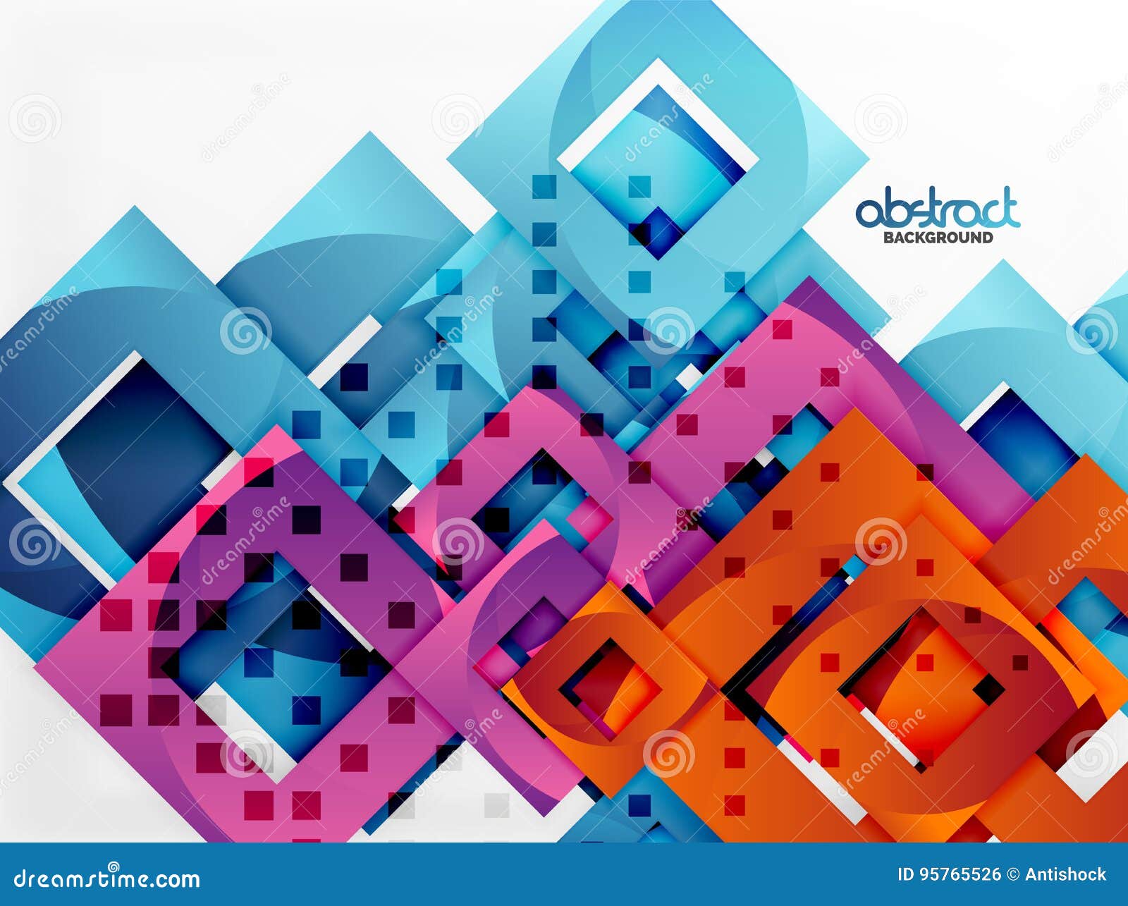Vector Square Template Background Stock Vector - Illustration of ...