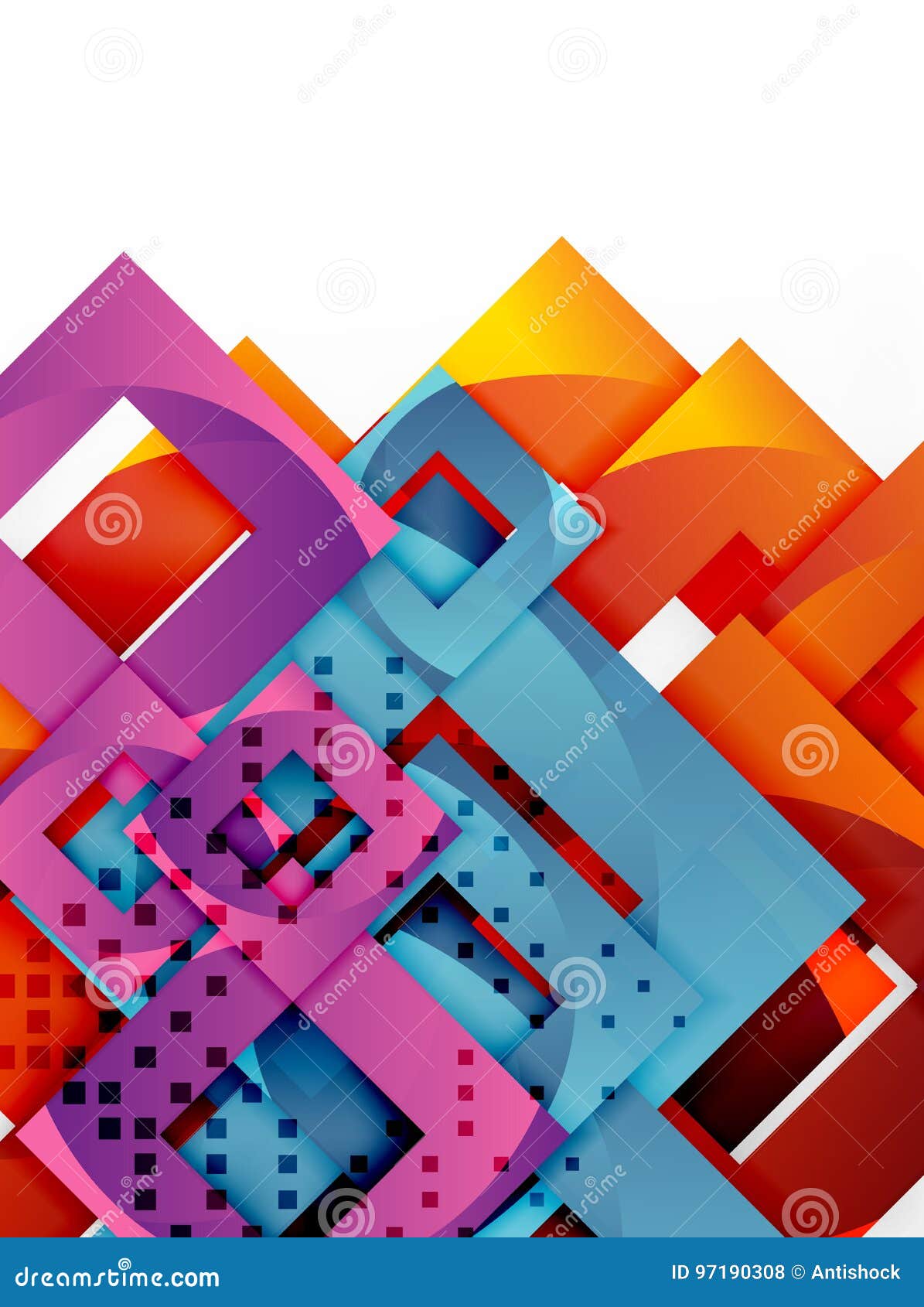 Vector Square Template Background Stock Vector - Illustration of ...