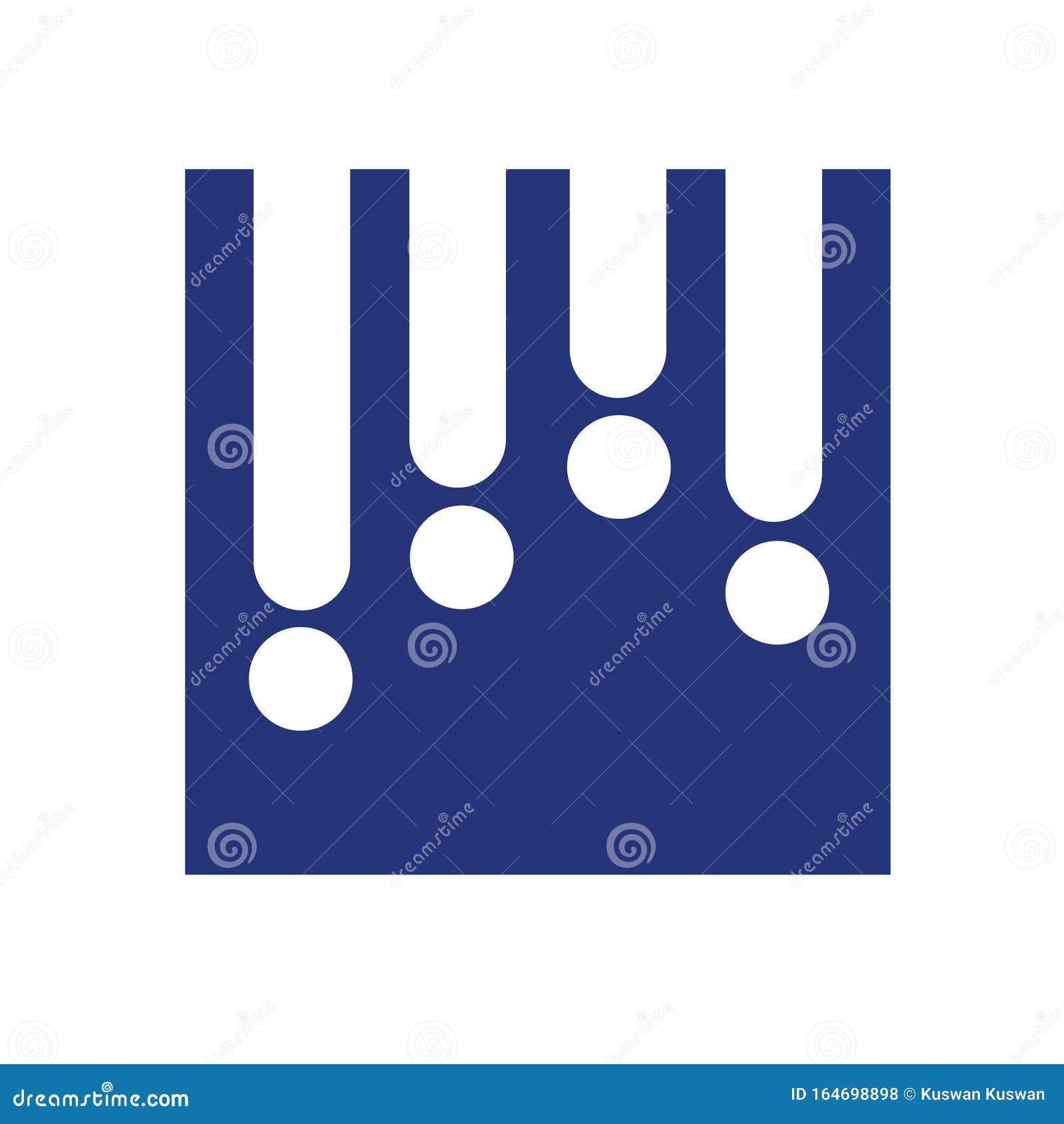 Vector Squre and Circle Design. Simple Template for Use Stock Vector ...