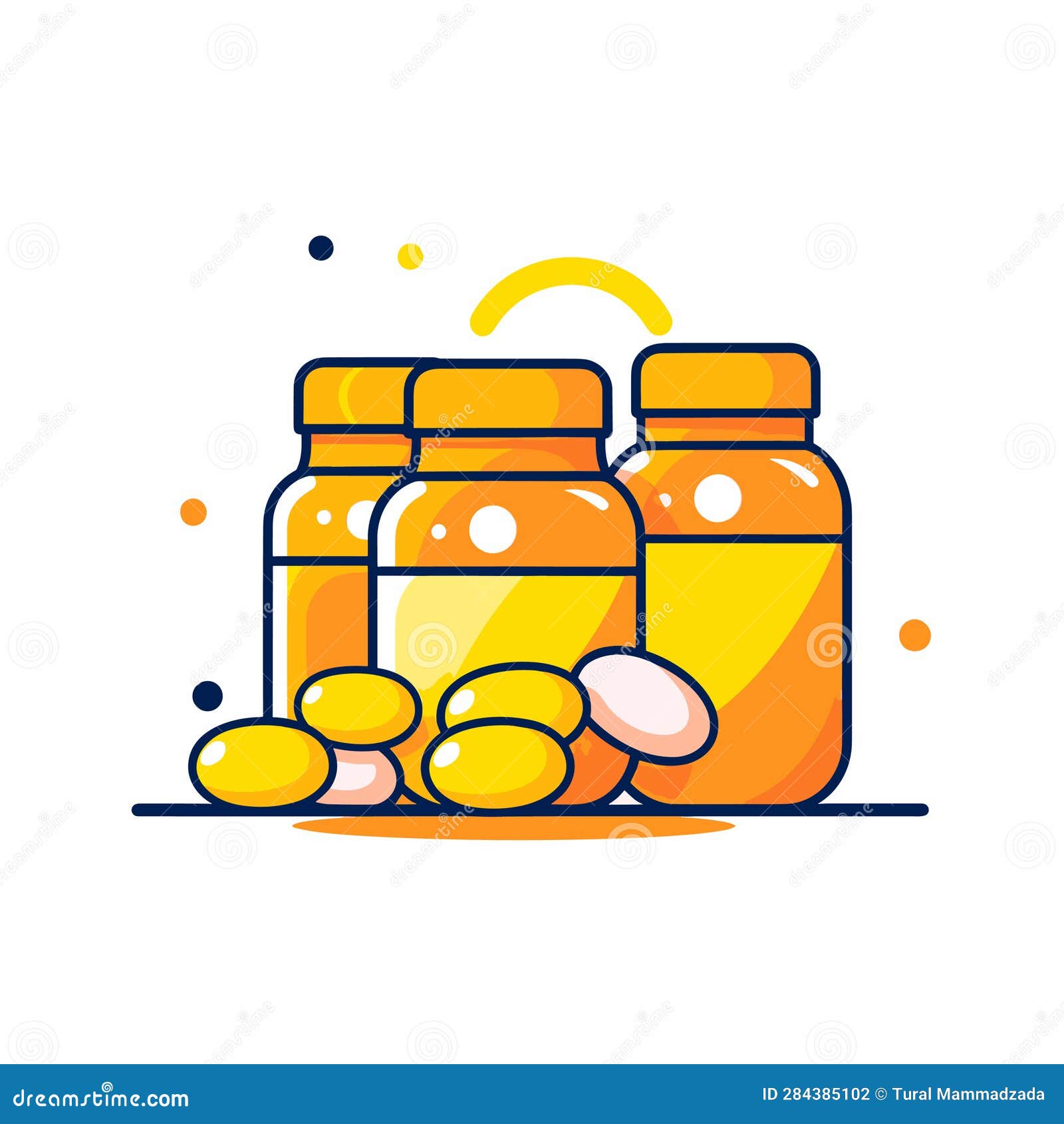 Vector of a Stack of Oranges, Isolated on White Background Stock Vector ...