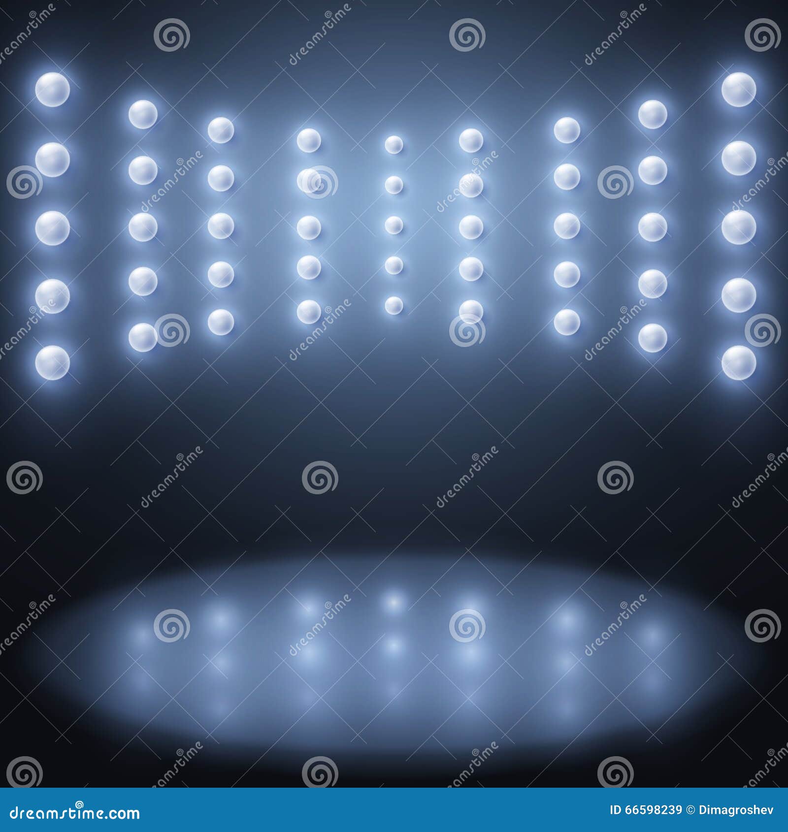 Vector Stage Lights, Abstract Sparkling Background Stock Illustration ...
