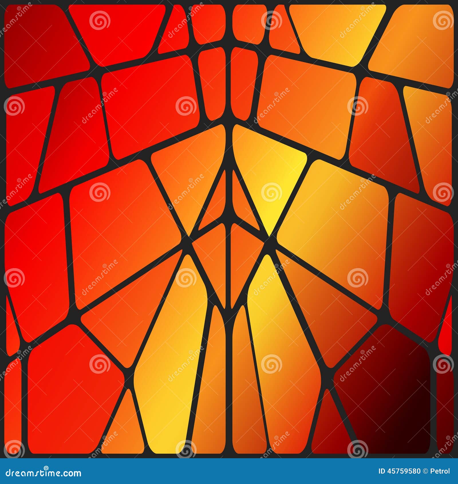 Vector stained glass stock vector. Illustration of glass - 45759580