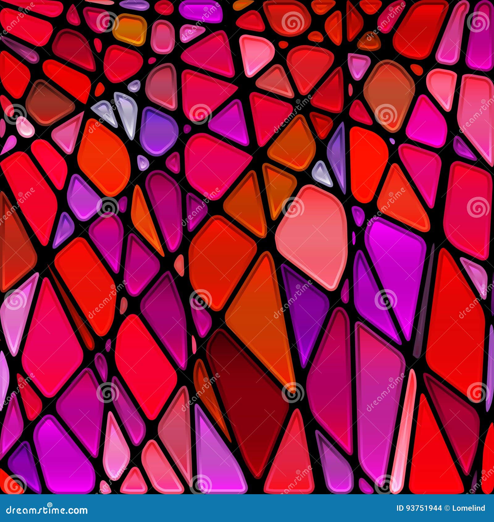 Vector Stained-glass Mosaic Background Stock Illustration ...