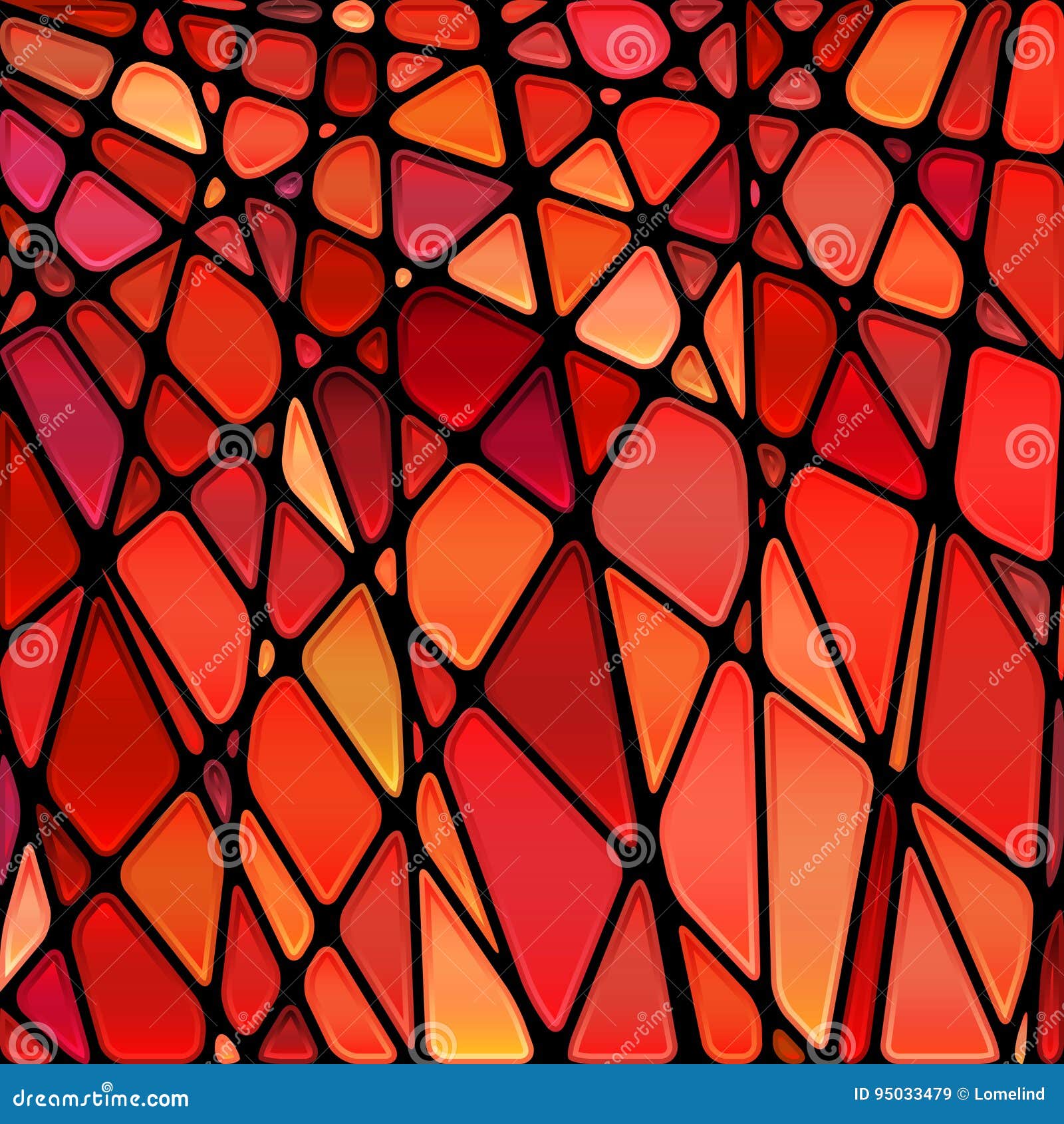 Vector Stained-glass Mosaic Background Stock Illustration ...