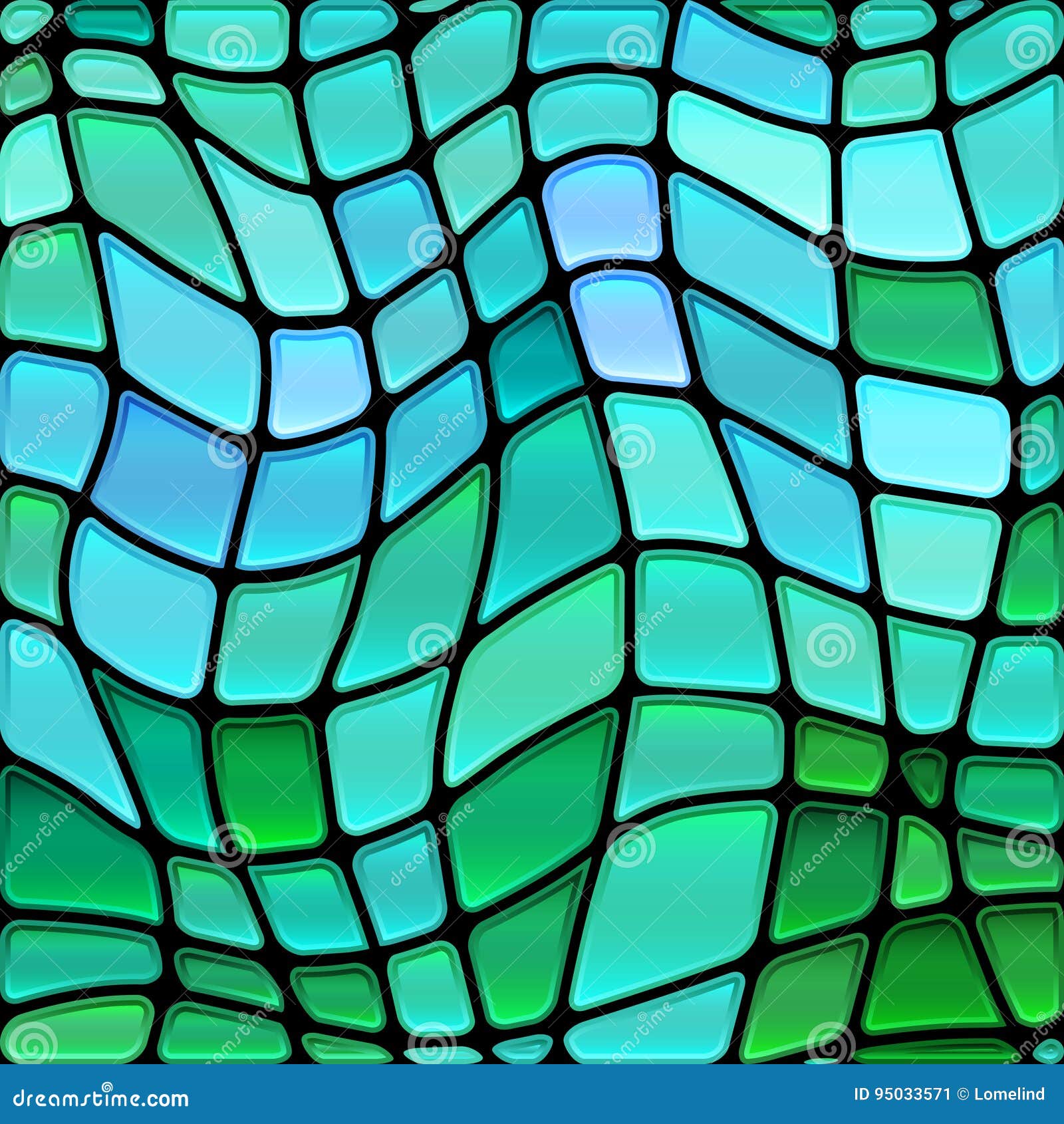 Vector Stained-glass Mosaic Background Stock Illustration ...