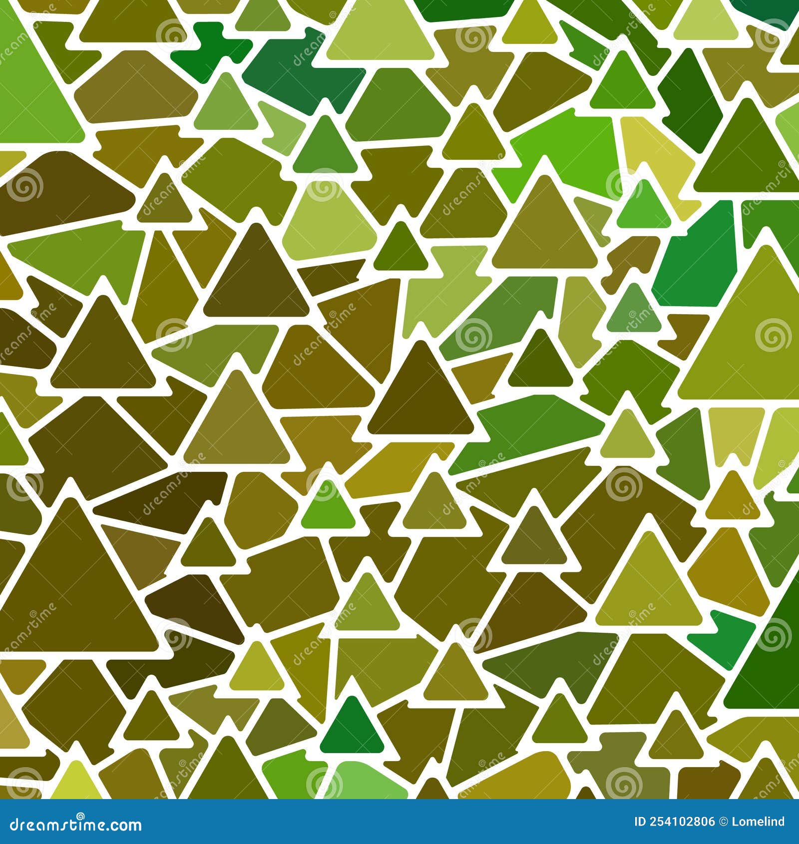 Vector Stained-glass Mosaic Background - Green and Brown Triangles ...