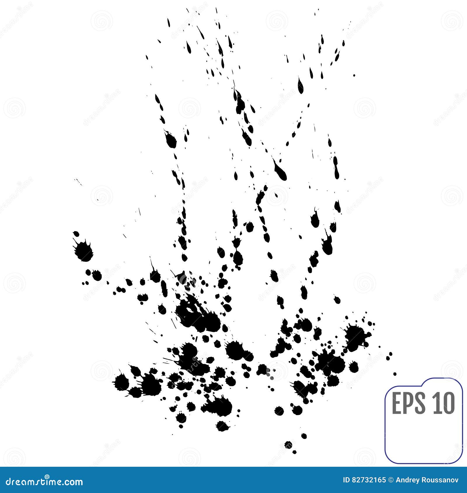Vector Stains, Blots, Splashes Set. Ink Splats Stock Vector ...