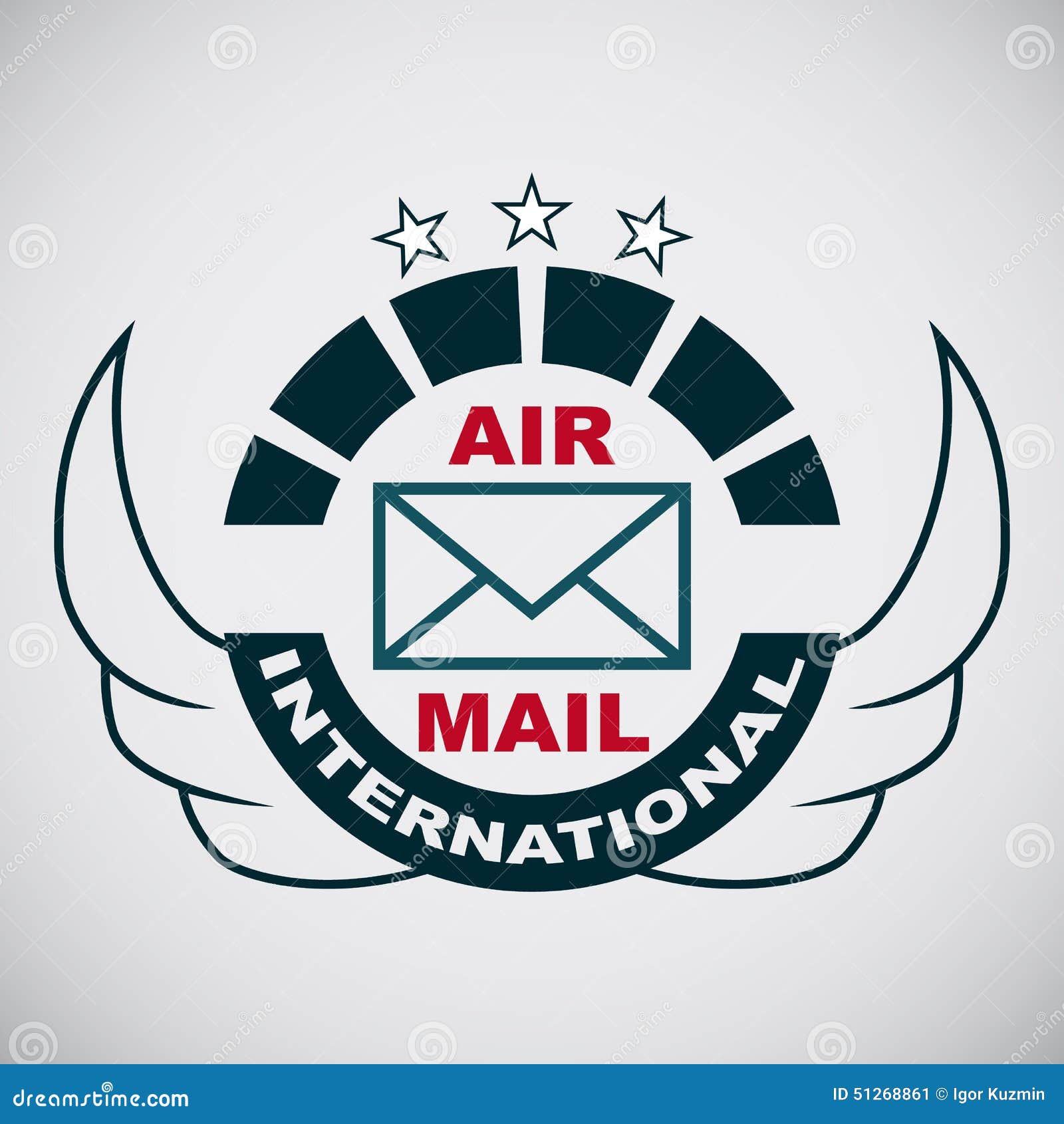 Vector stamp air mail stock vector. Illustration of postal - 51268861