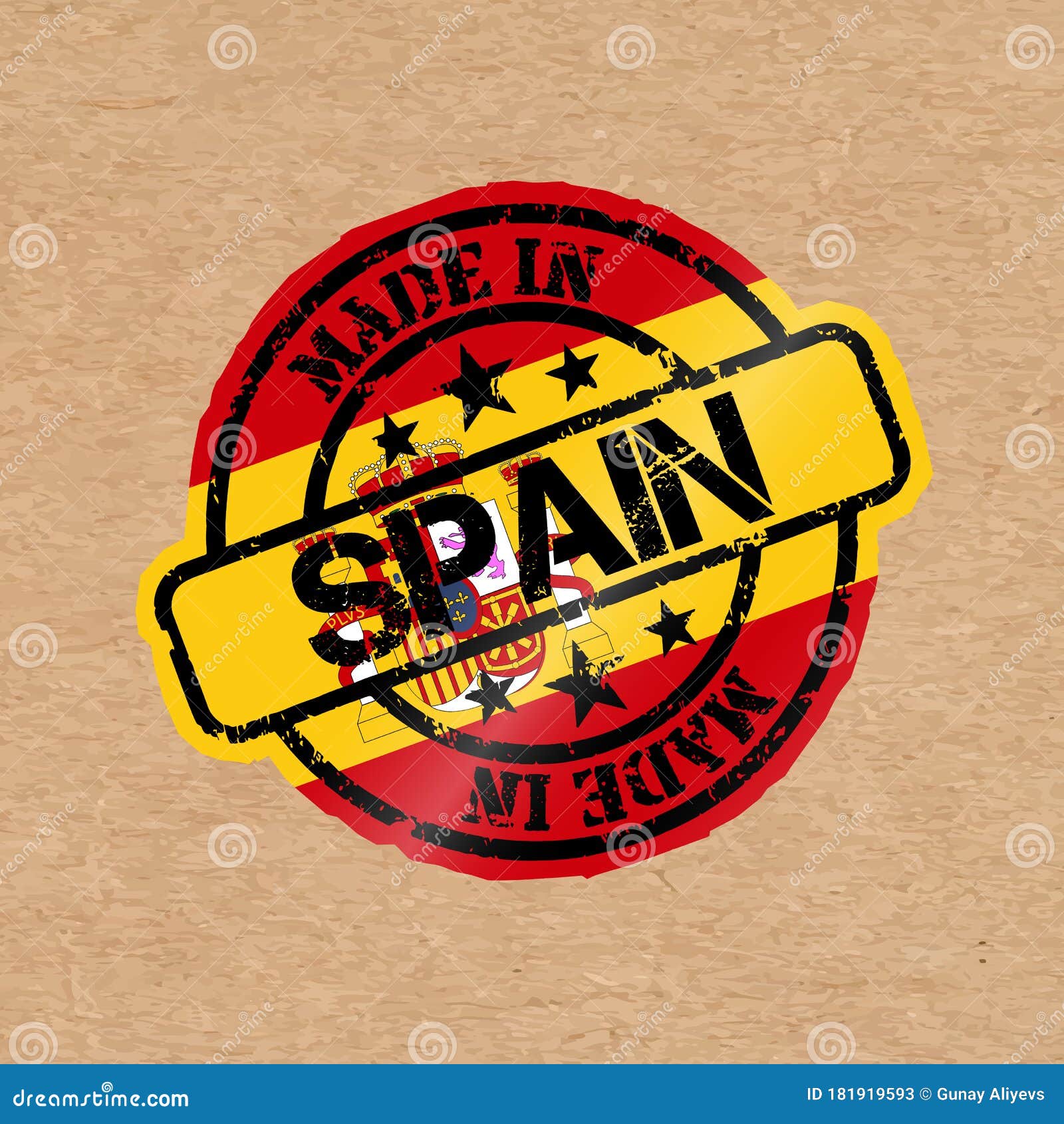 Spain Lettering Text With Cathedral Silhouette, Rose. Travel Design ...