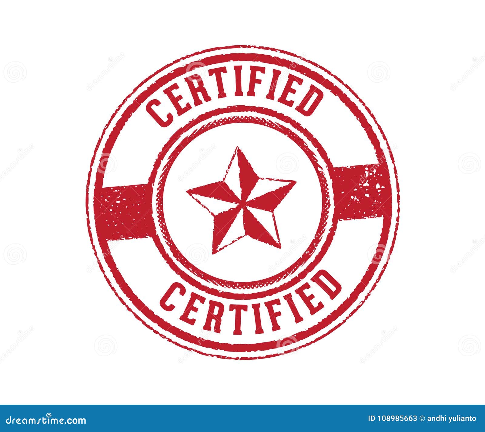 Vector Stamp Label Tag of Certified Mark for Document, Paper, and ...