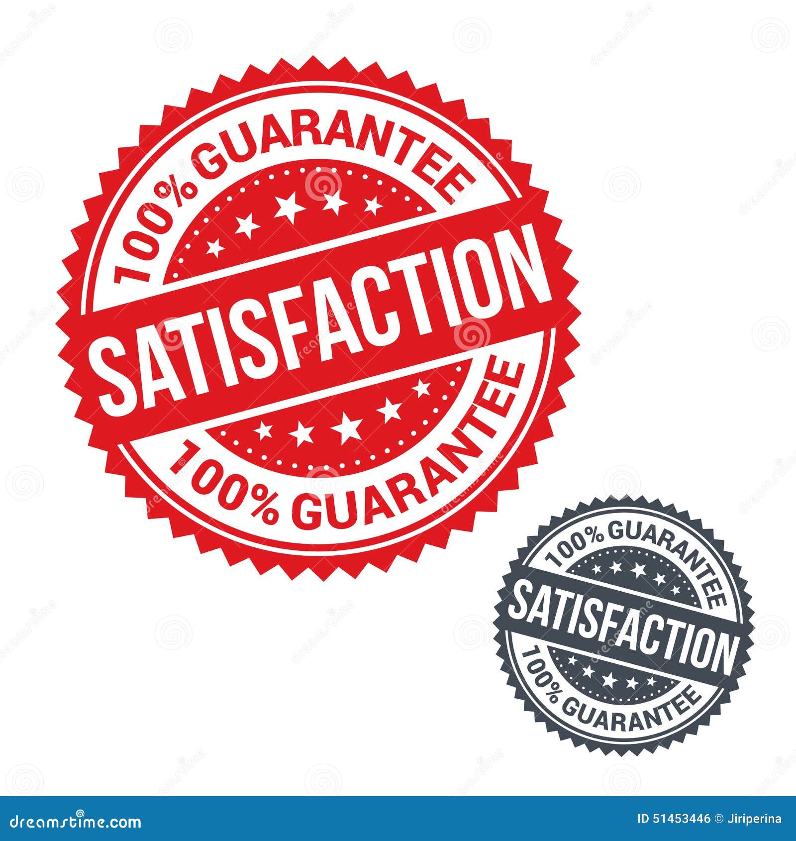 Vector Stamp 100 Satisfaction Guarantee. Use for Stock Vector ...