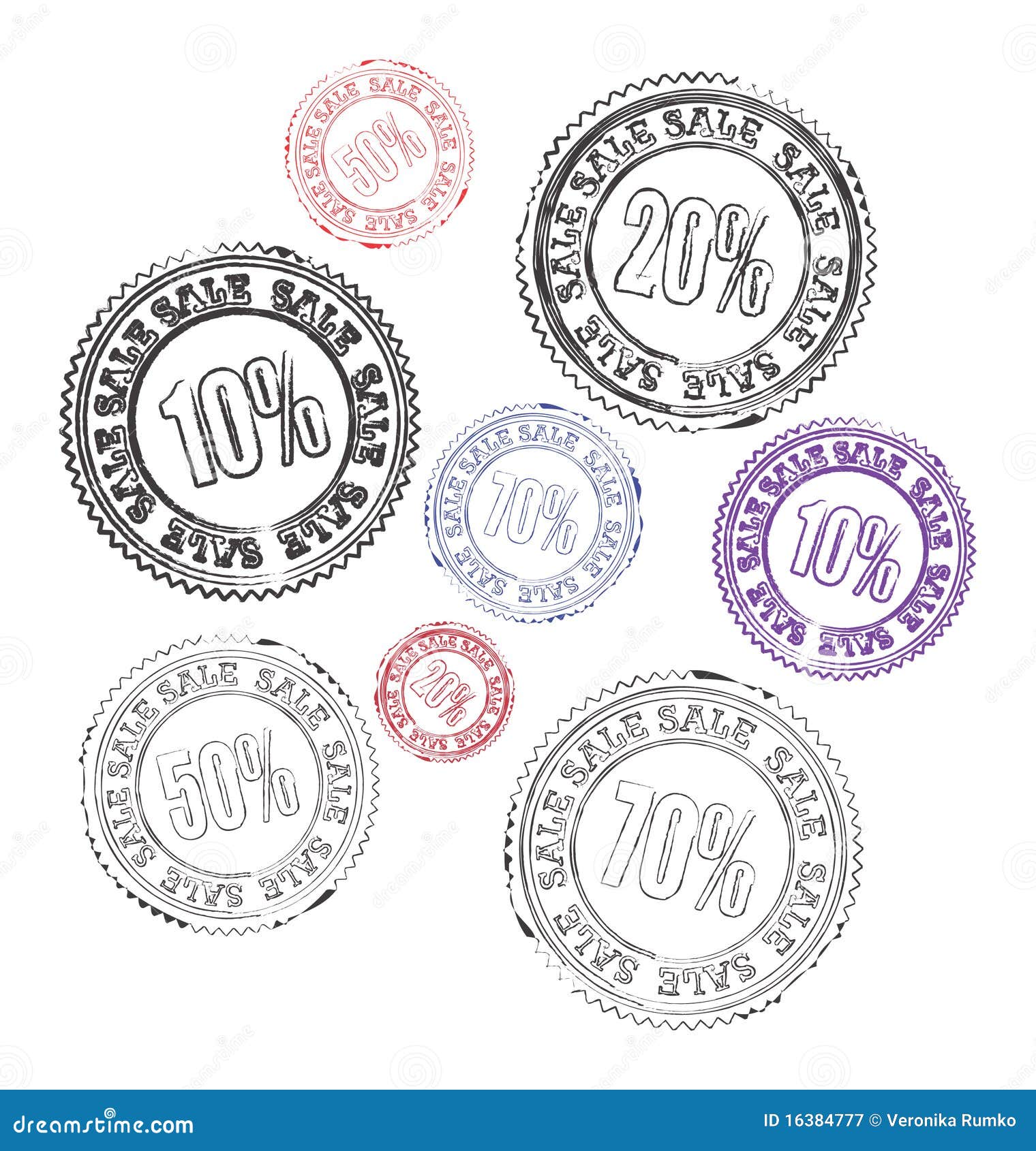 Vector stamps-sale stock vector. Illustration of blank - 16384777