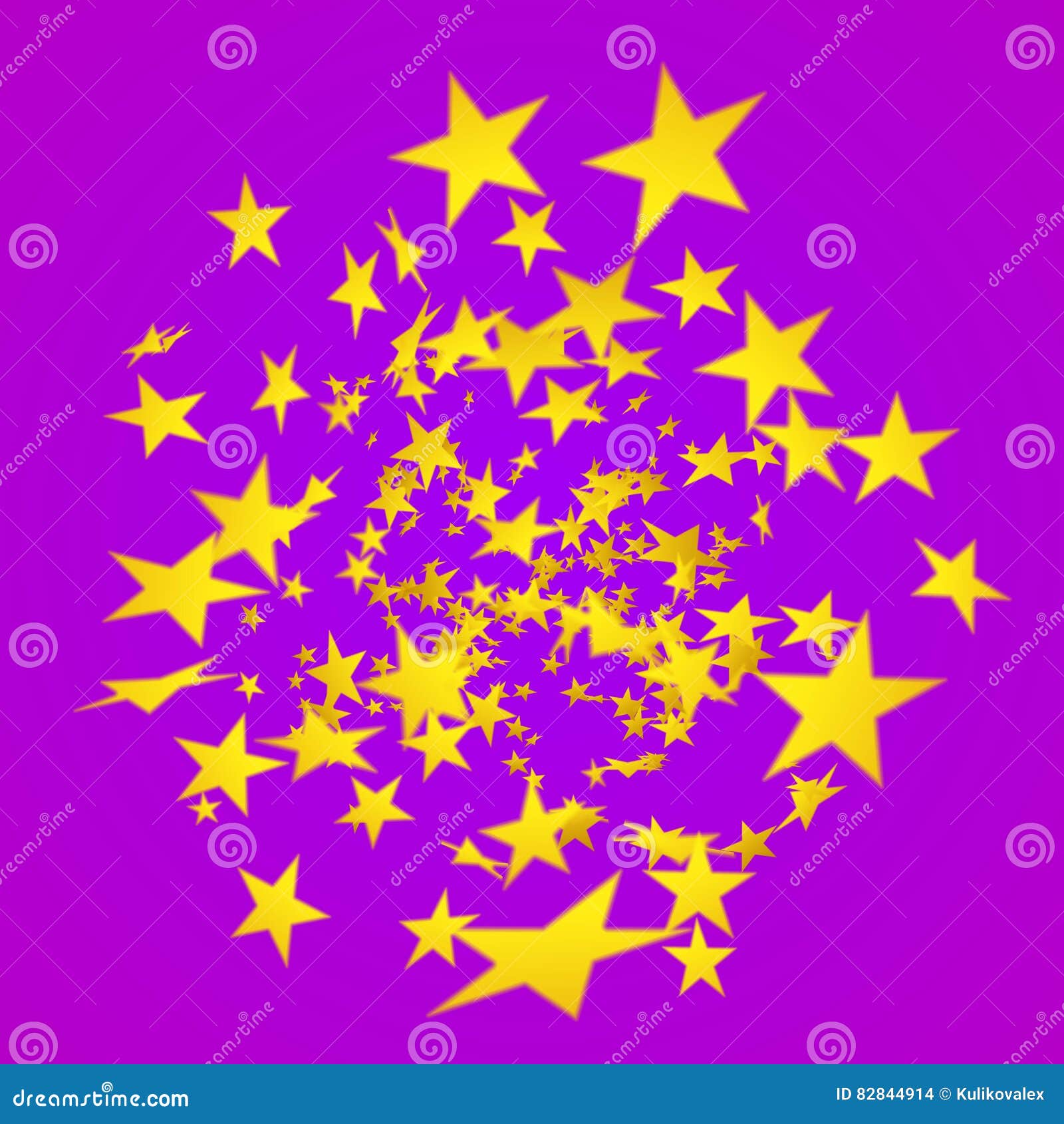 Vector Star Explosion. Cartoon Illustration. Depth of Field Stock ...