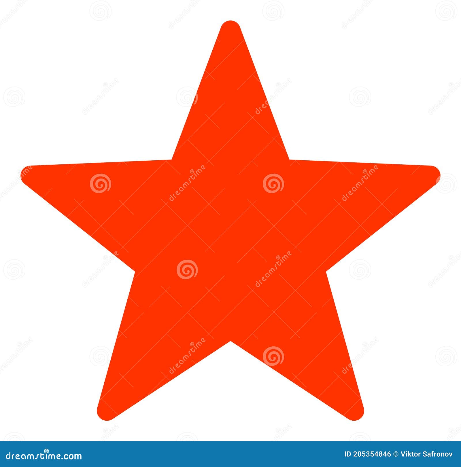 Vector Star Flat Icon Image Stock Illustration - Illustration of award ...