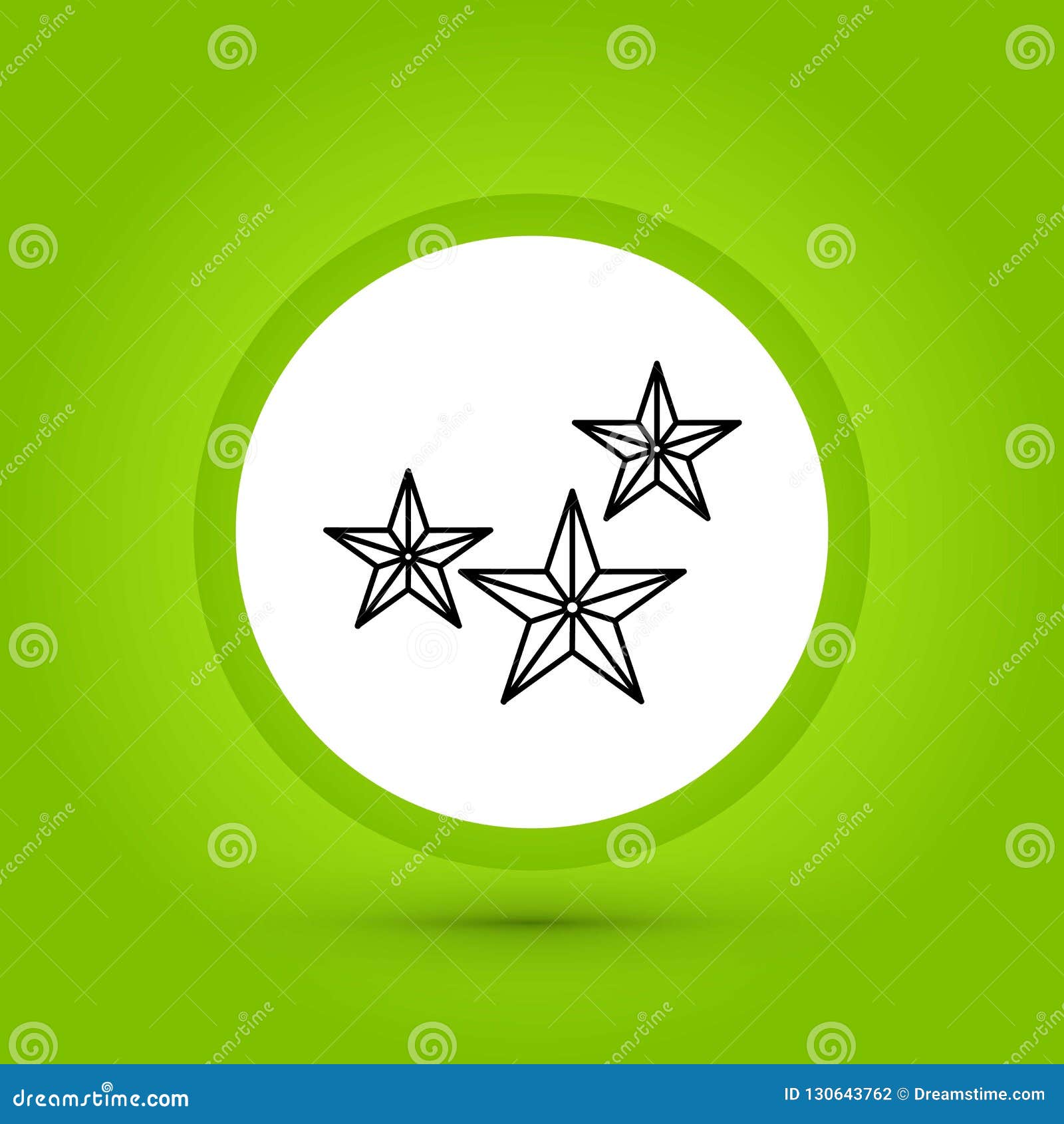 Vector Star Icon in Creative Design with Elements for Mobile and Stock ...