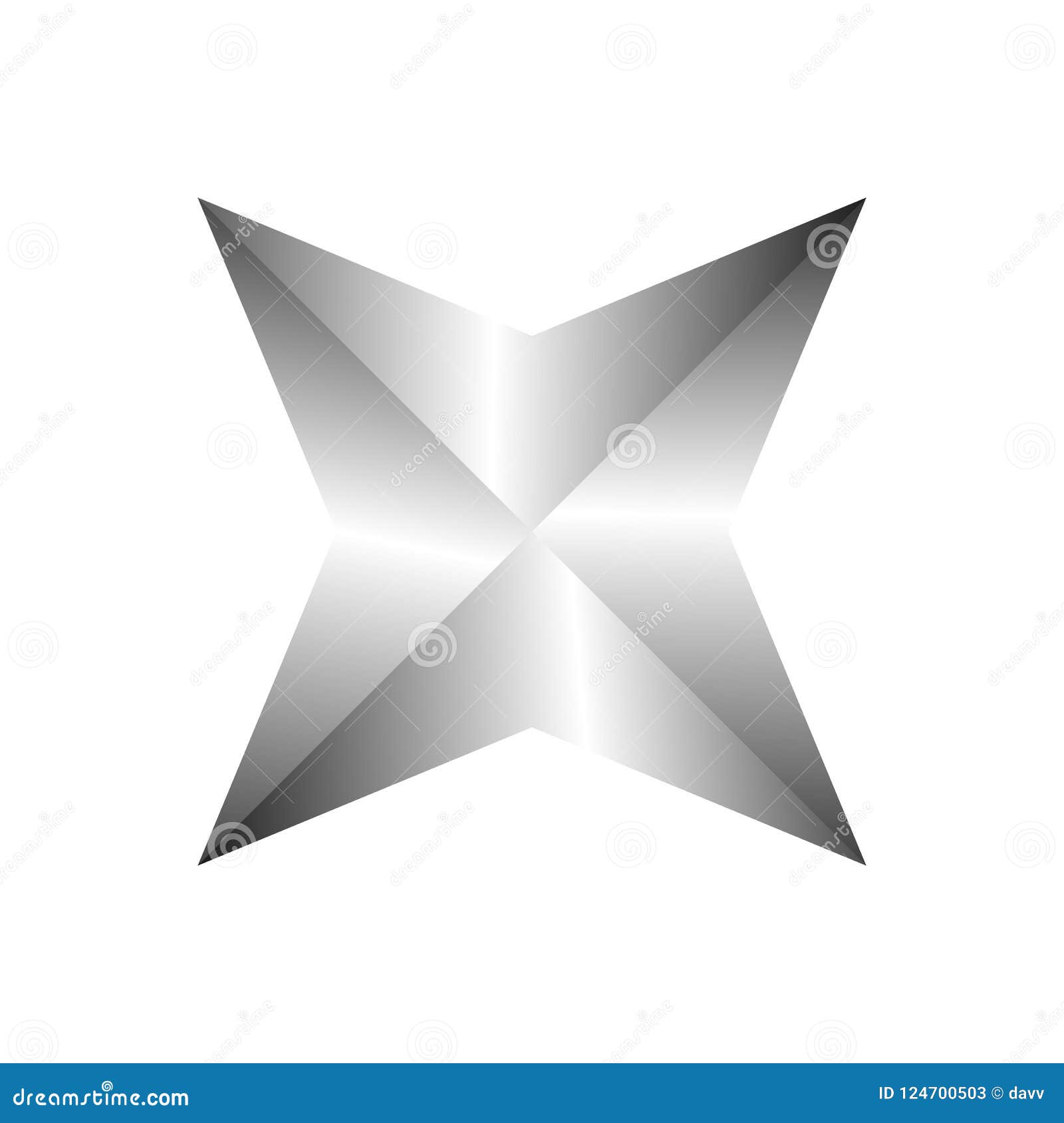 Vector Star Icon on White Background. Shinny Star Icon Vector De Stock ...