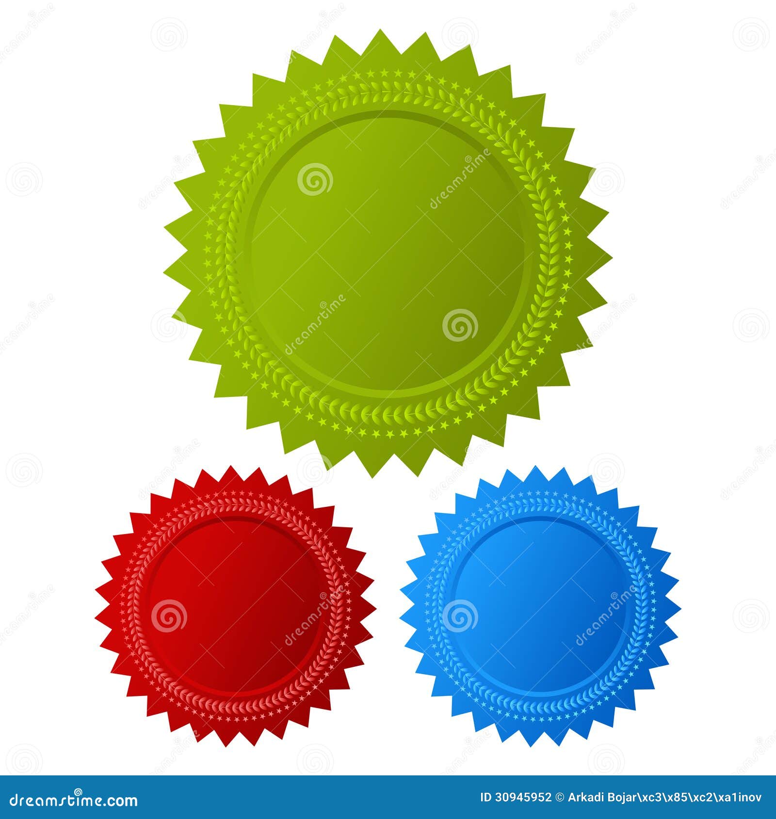 Star Labels Gratis Cartoon Vector | CartoonDealer.com #30964577
