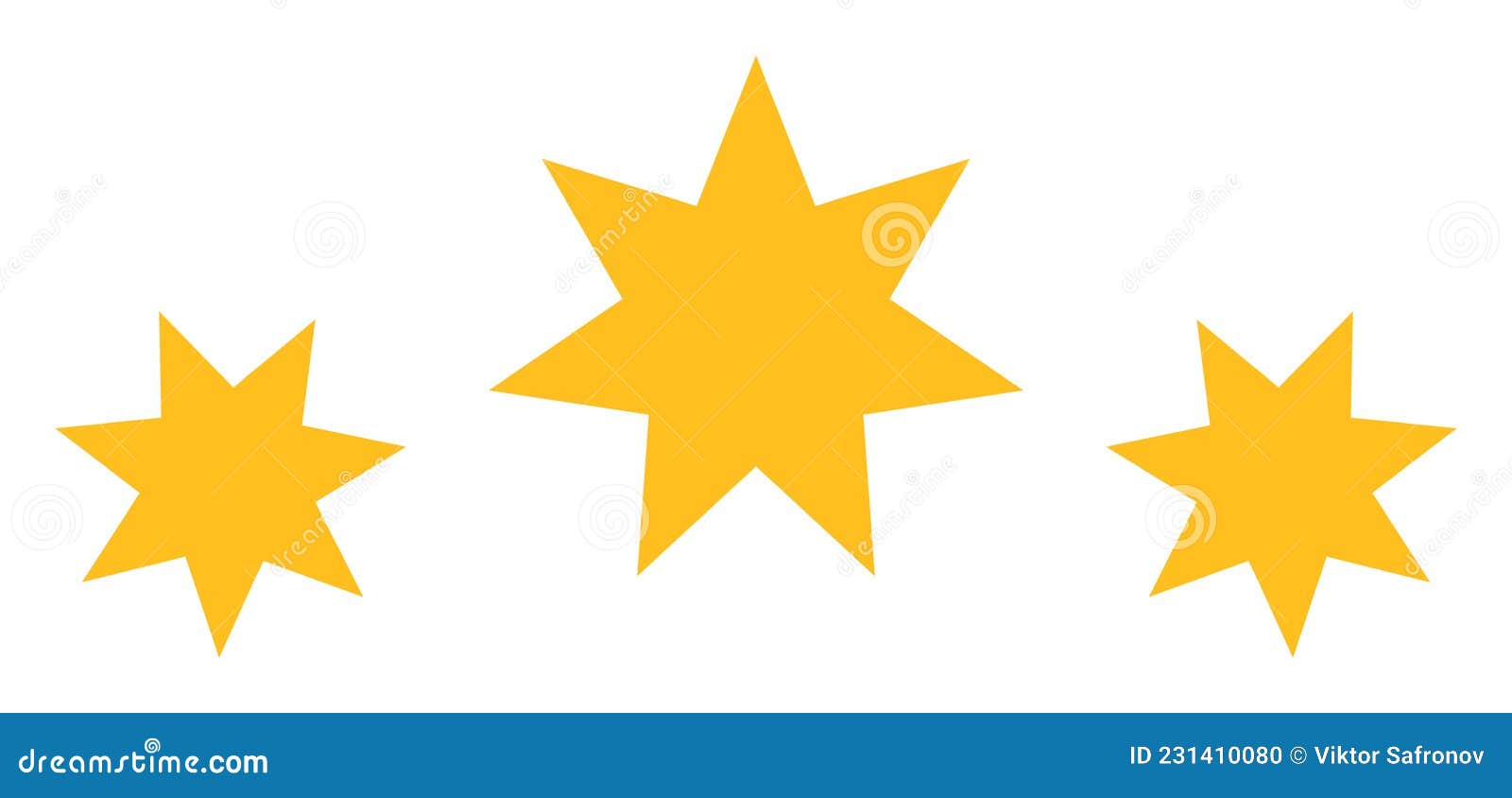 Vector Star Level Flat Icon Symbol Stock Vector - Illustration of award ...