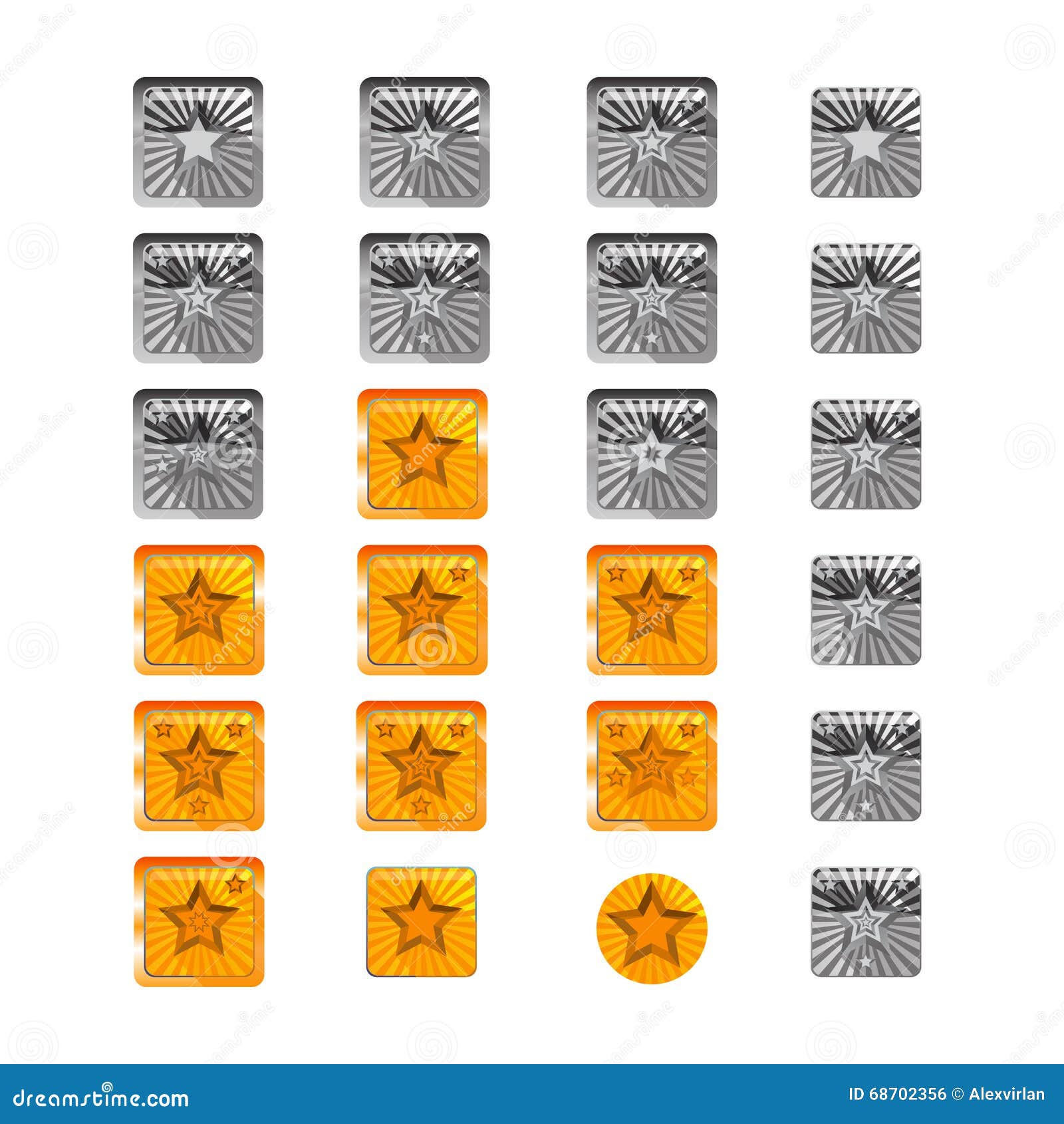 Vector Star Pack Collection Icons Stock Vector - Illustration of ...