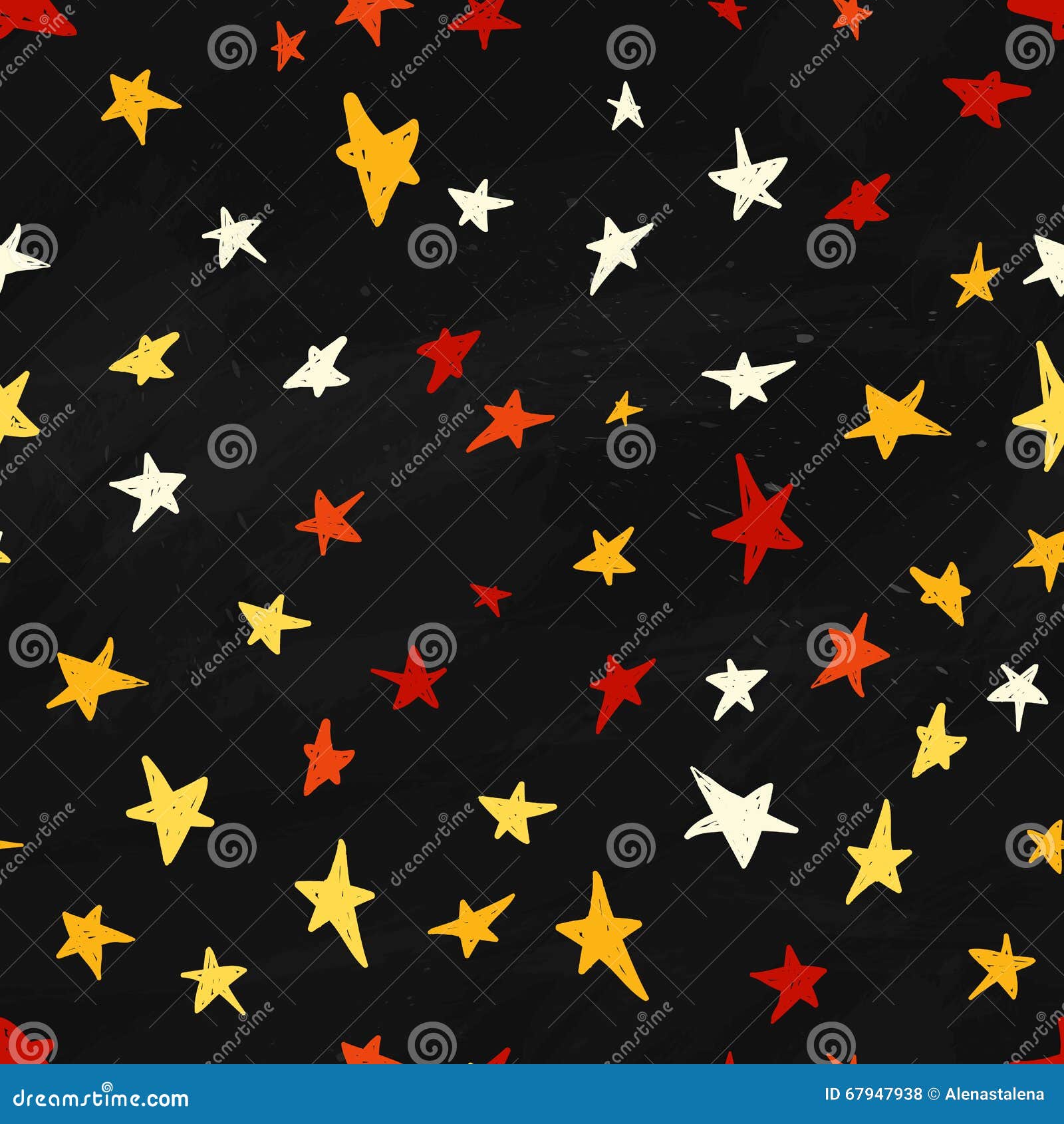 Vector Star Pattern. Colorful Star Pattern in Cartoon Style. Star ...