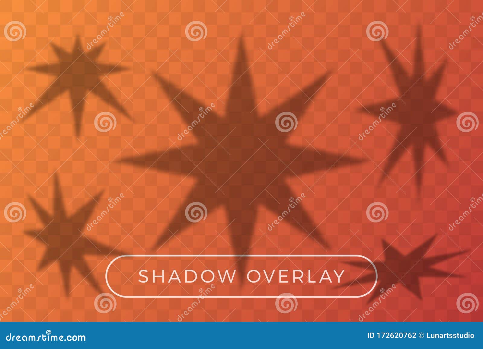 Vector Star Set Shadow Overlay. Many Star in Different Perspective and ...