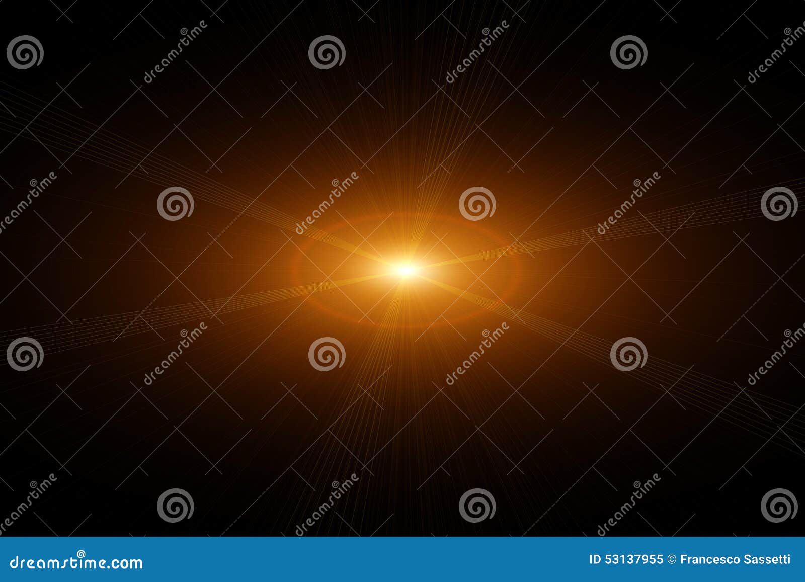 Vector Star, Sun with Lens Flare Stock Illustration - Illustration of ...