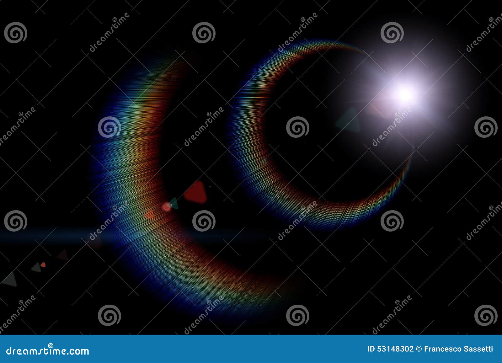 Vector Star, Sun with Lens Flare Stock Illustration - Illustration of ...