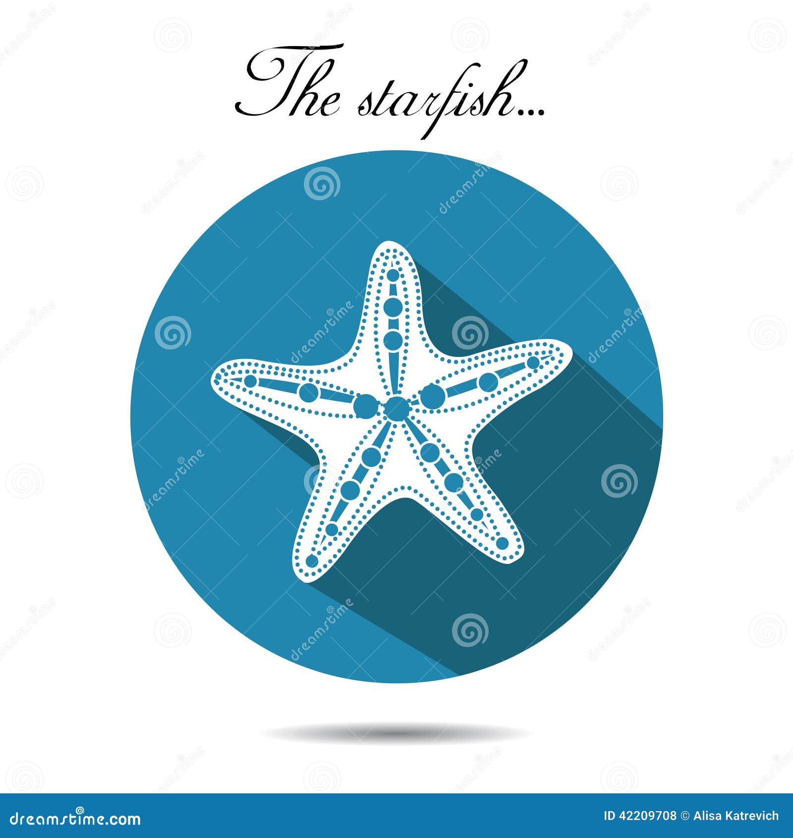 Vector Starfish Icon. on the White Background Stock Vector ...