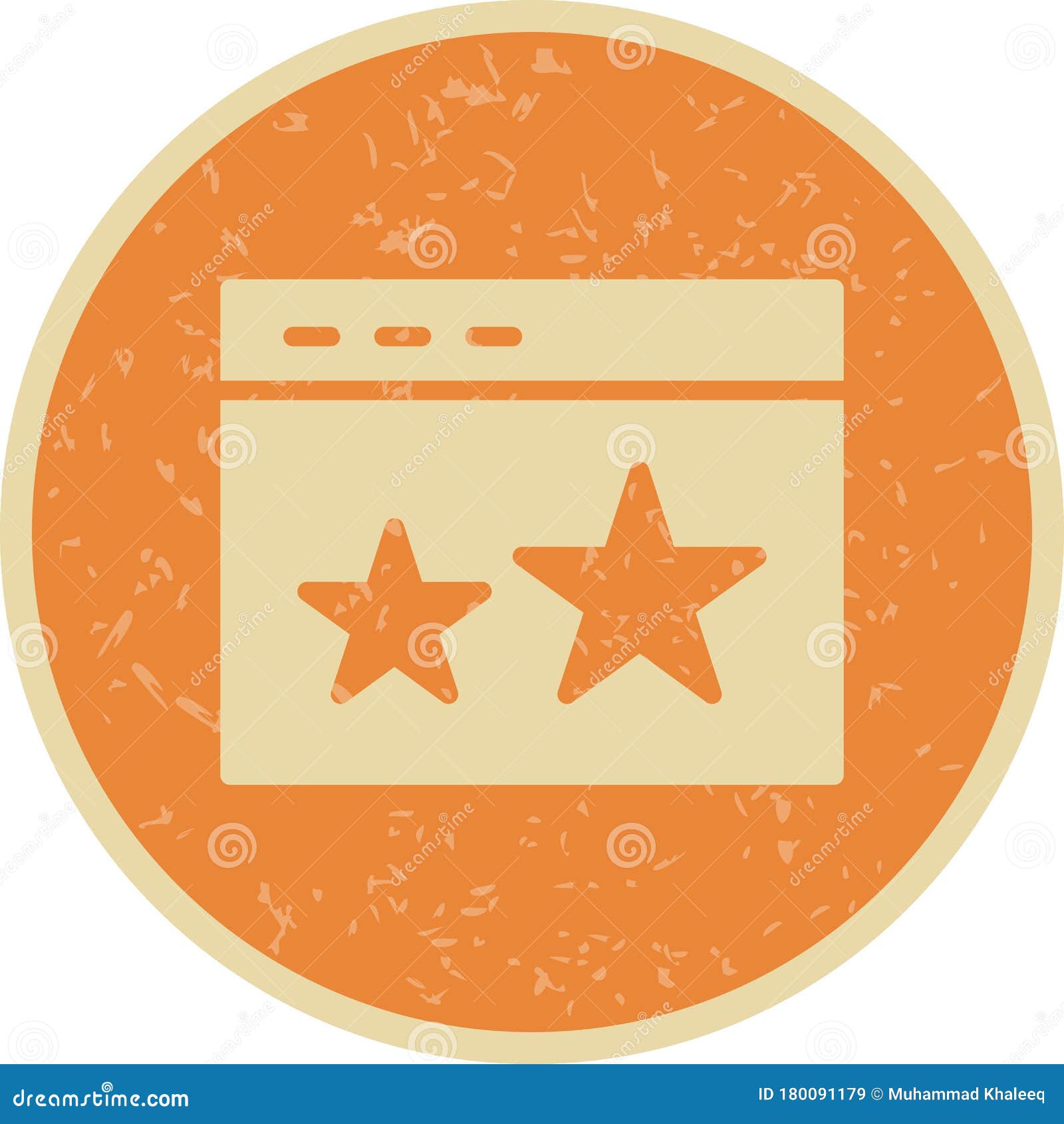 Vector Starred Icon stock illustration. Illustration of graphic - 180091179
