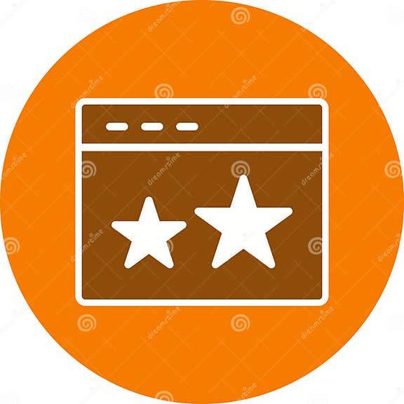 Vector Starred Icon for Personal and Commercial Use. Stock Illustration ...