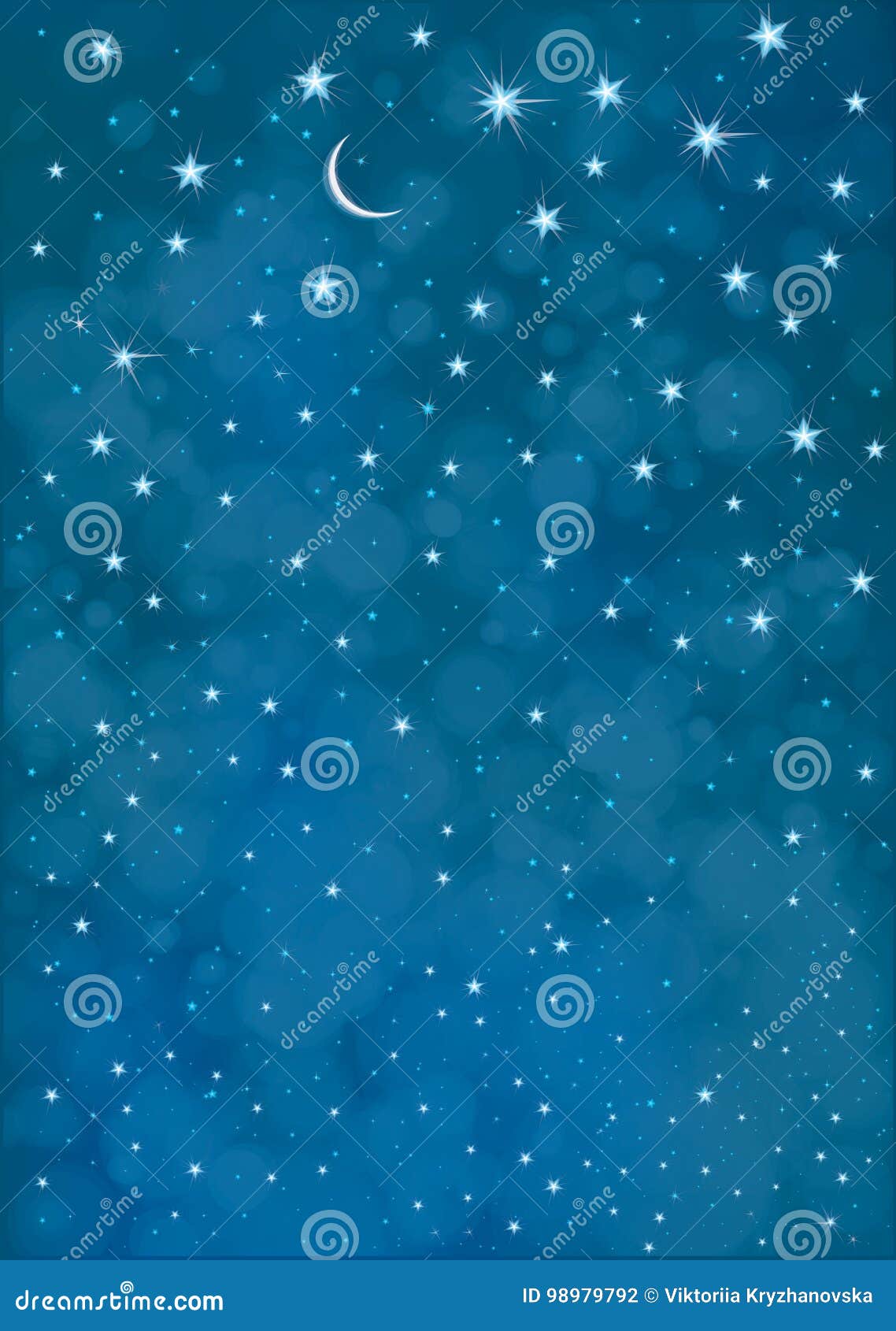 Vector starry background. stock vector. Illustration of space - 98979792