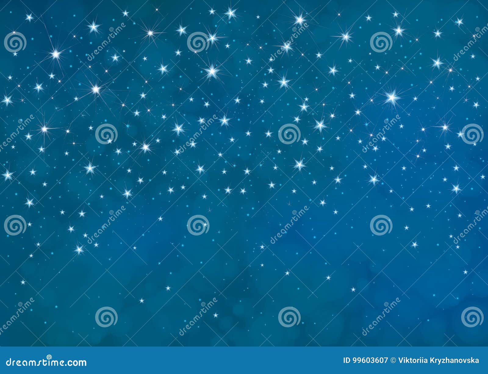 Vector starry sky. stock vector. Illustration of beautiful - 99603607